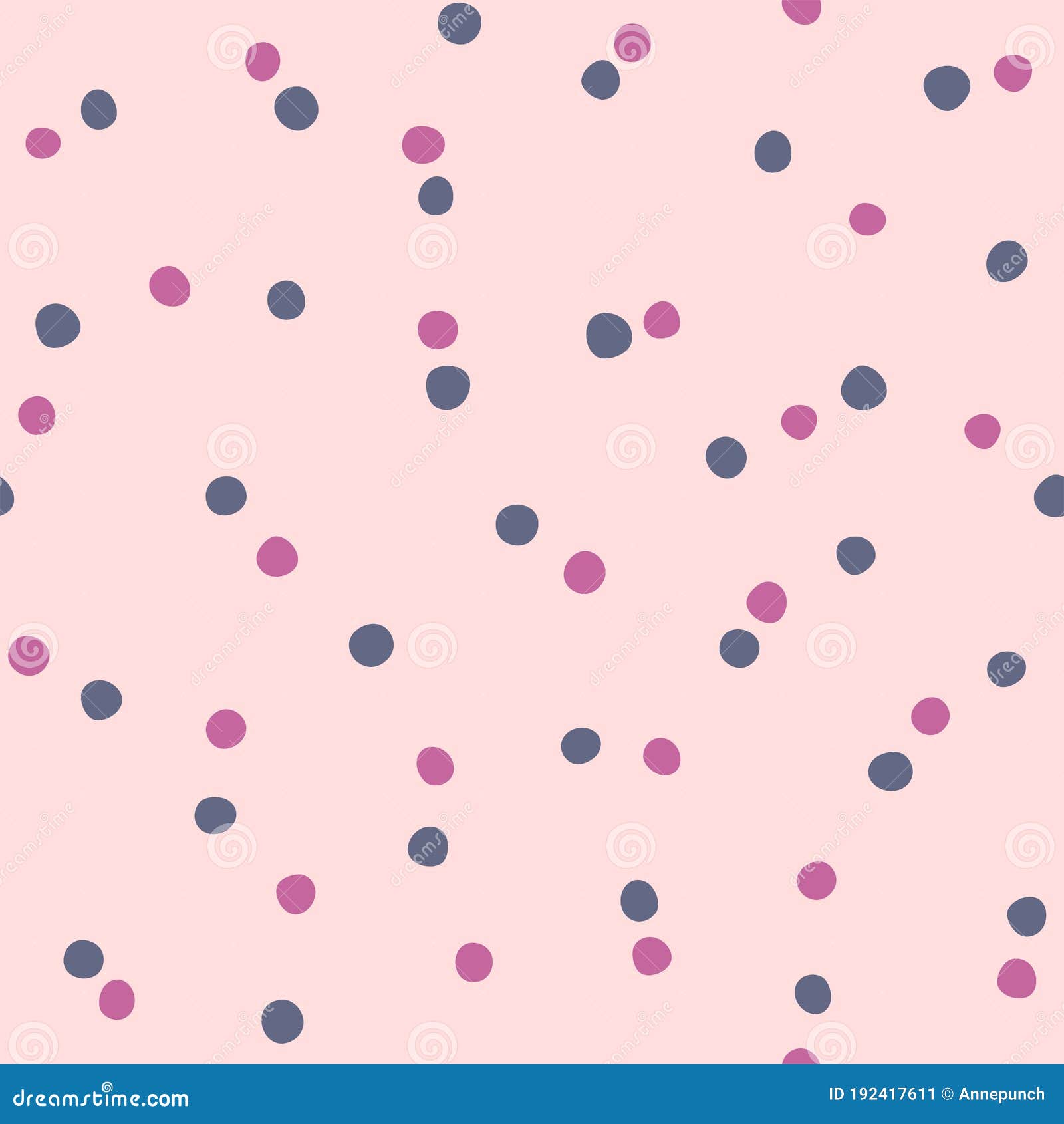 Simple Seamless Pattern with Small Scattered Round Spots. Stock Vector ...