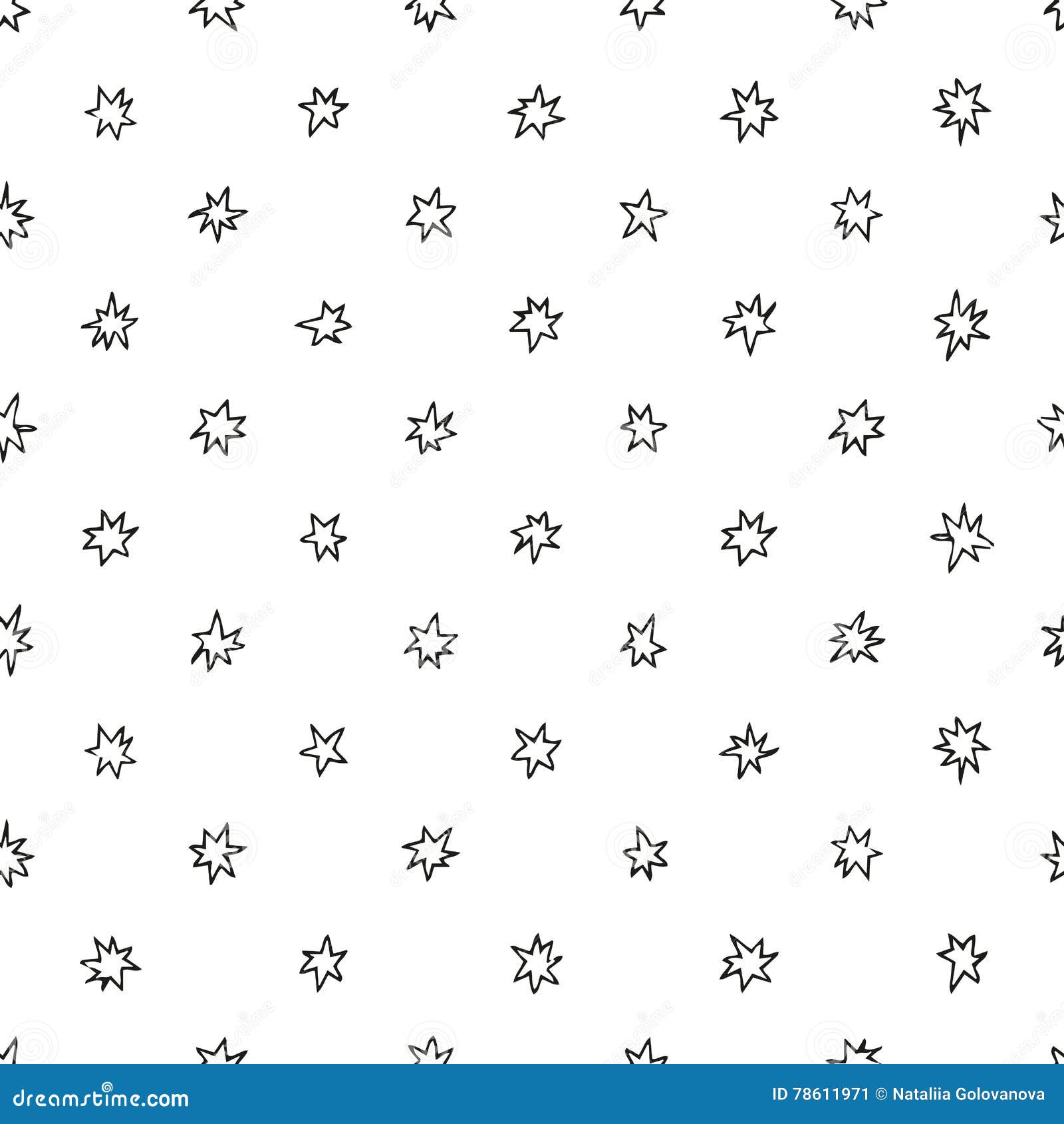 Simple Seamless Pattern with Stars. Stock Vector - Illustration of ...