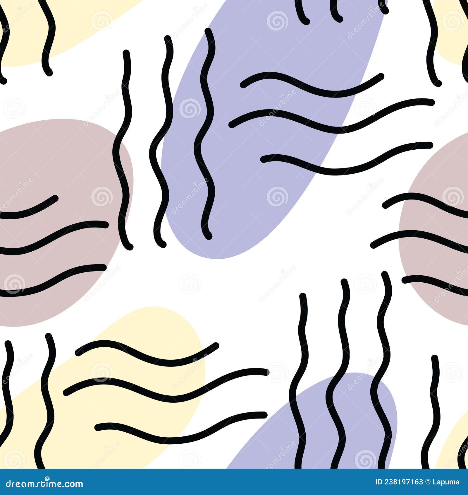 Simple Seamless Pattern on White Background. Vector Illustration Stock ...