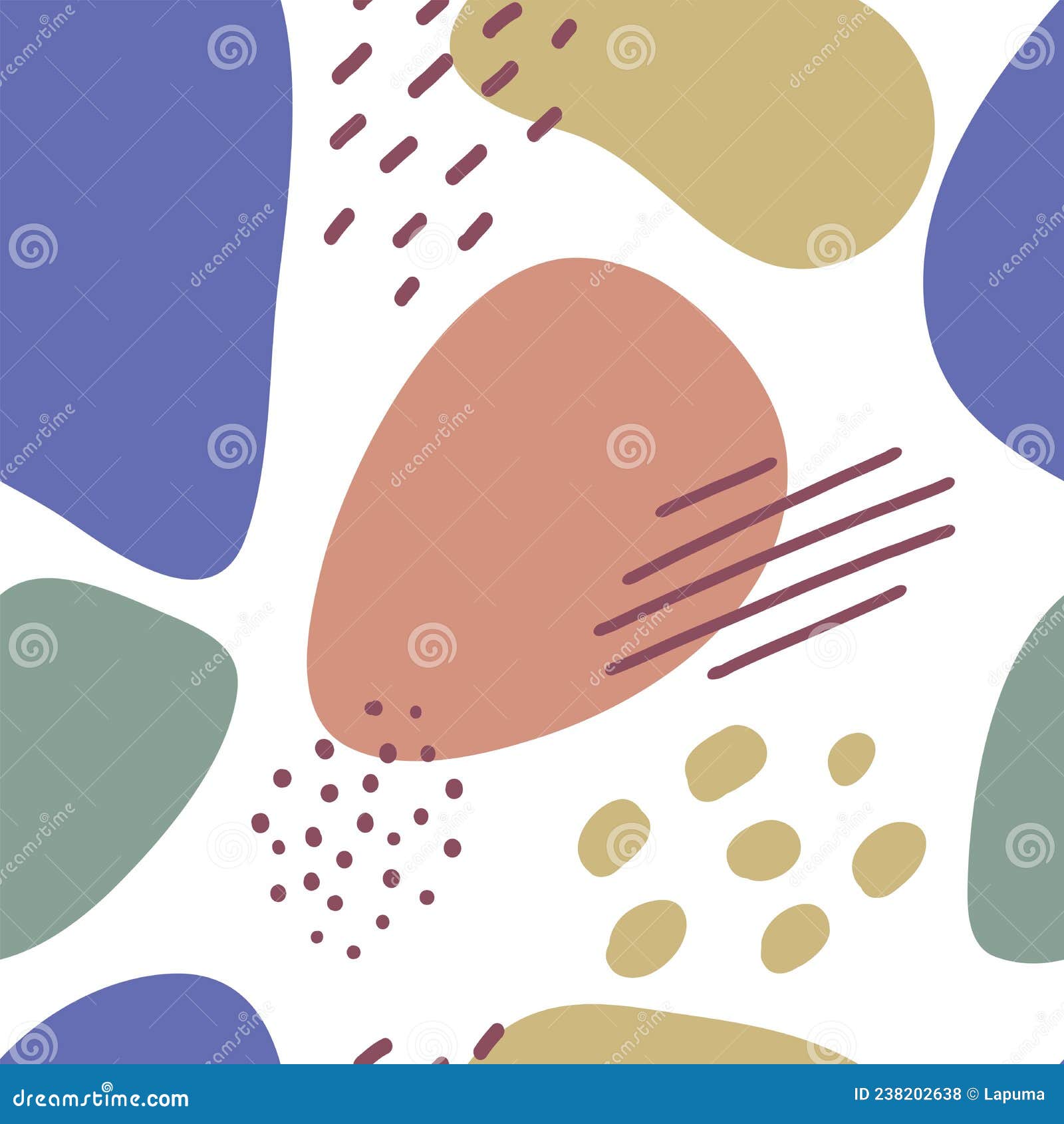 Simple Seamless Pattern on White Background. Vector Illustration Stock ...