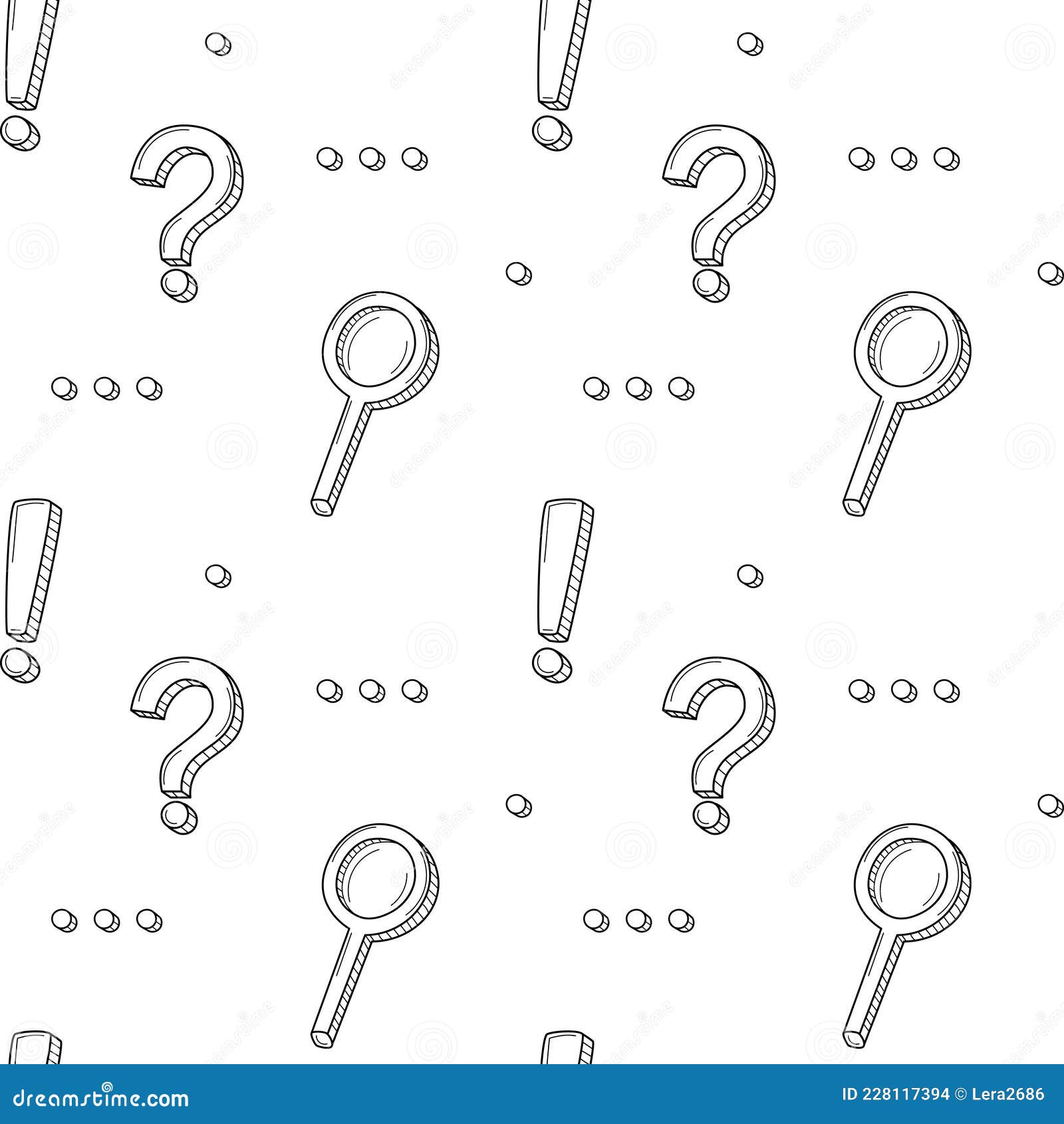 Ellipsis, Exclamation, Question Marks Cartoon Vector | CartoonDealer ...