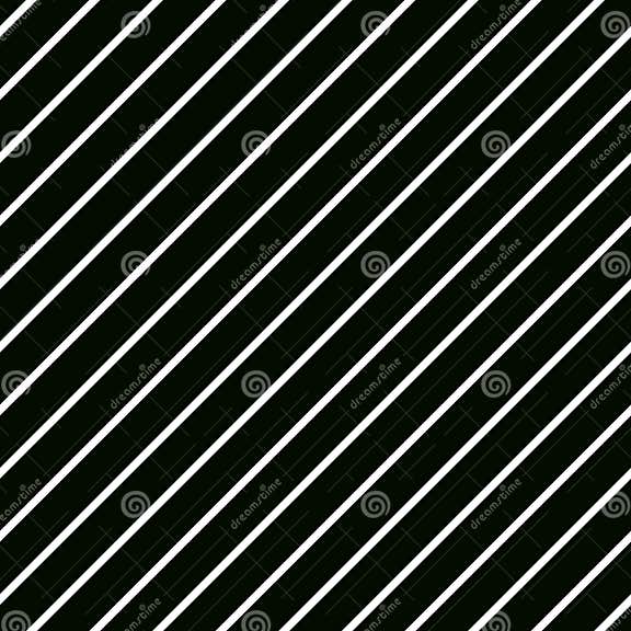 Simple Seamless Striped Pattern, Straight Diagonal Lines, Black and ...