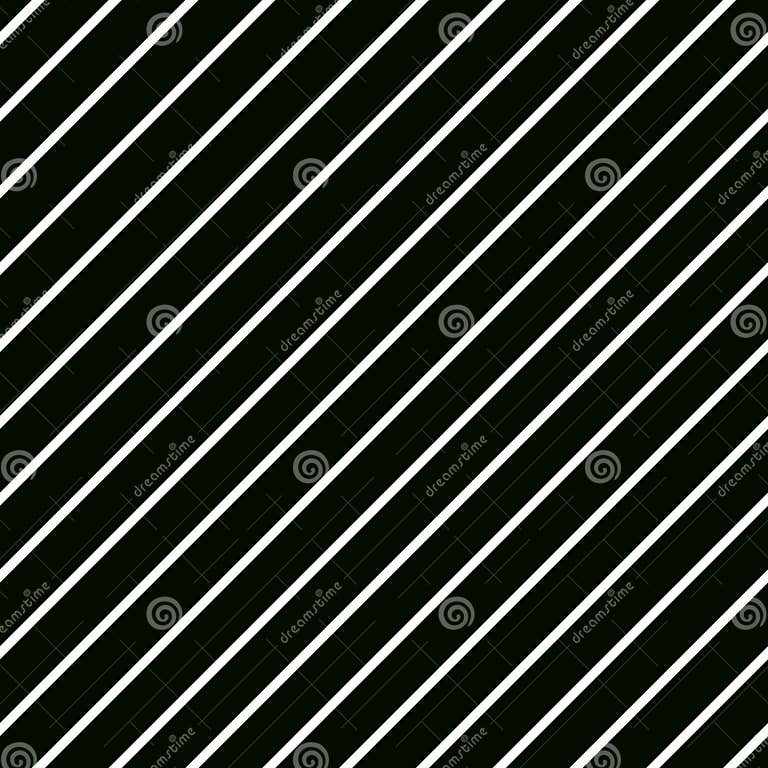 Simple Seamless Striped Pattern, Straight Diagonal Lines, Black and ...
