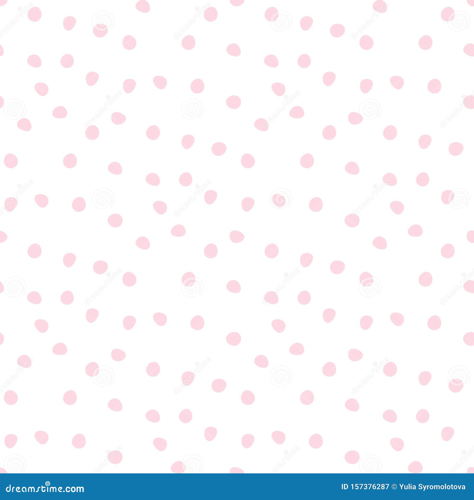 Simple Seamless Vector Pattern with Adorable Pink Dots. Suitable for ...