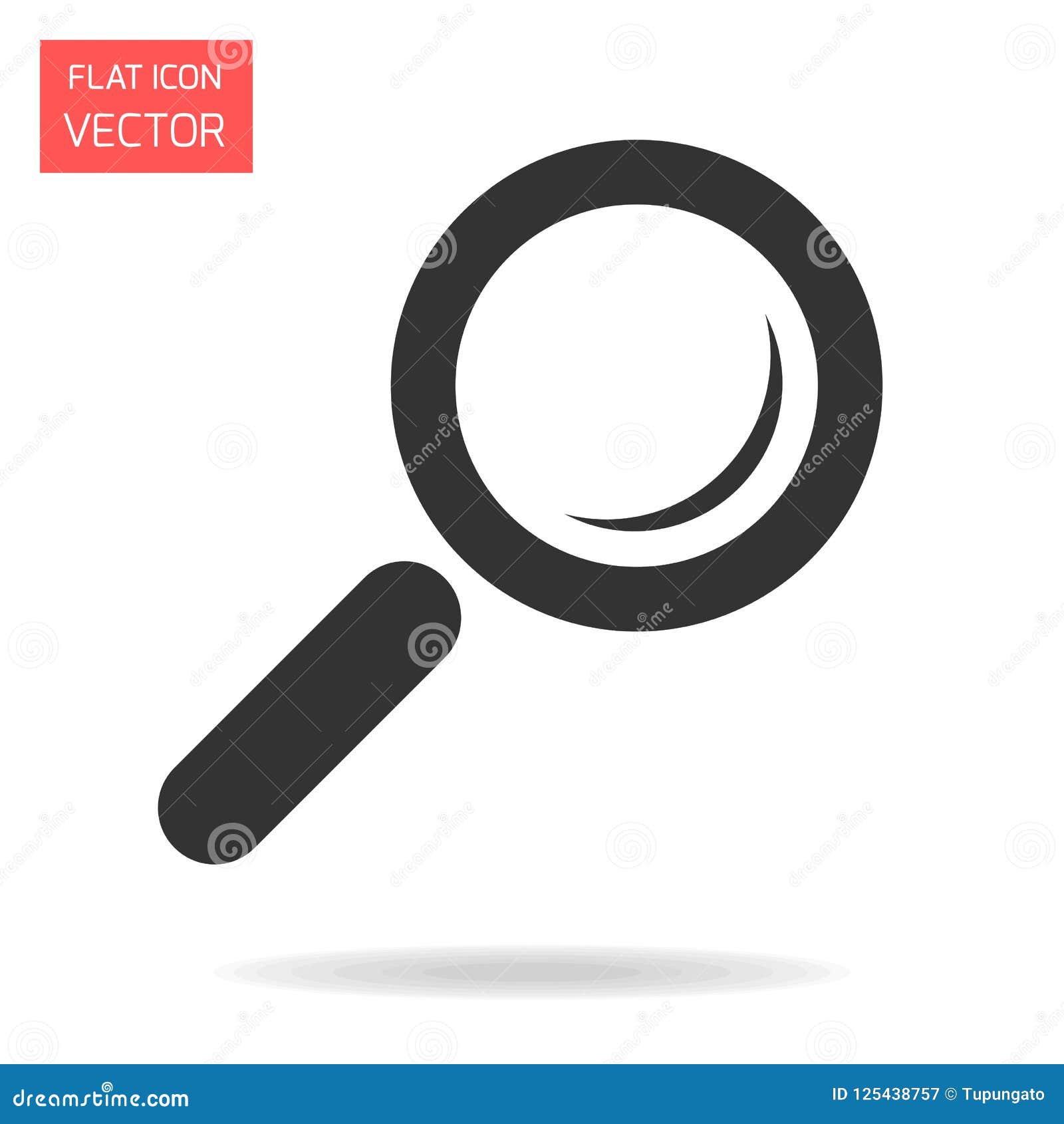 Search icon stock vector. Illustration of interface - 125438757