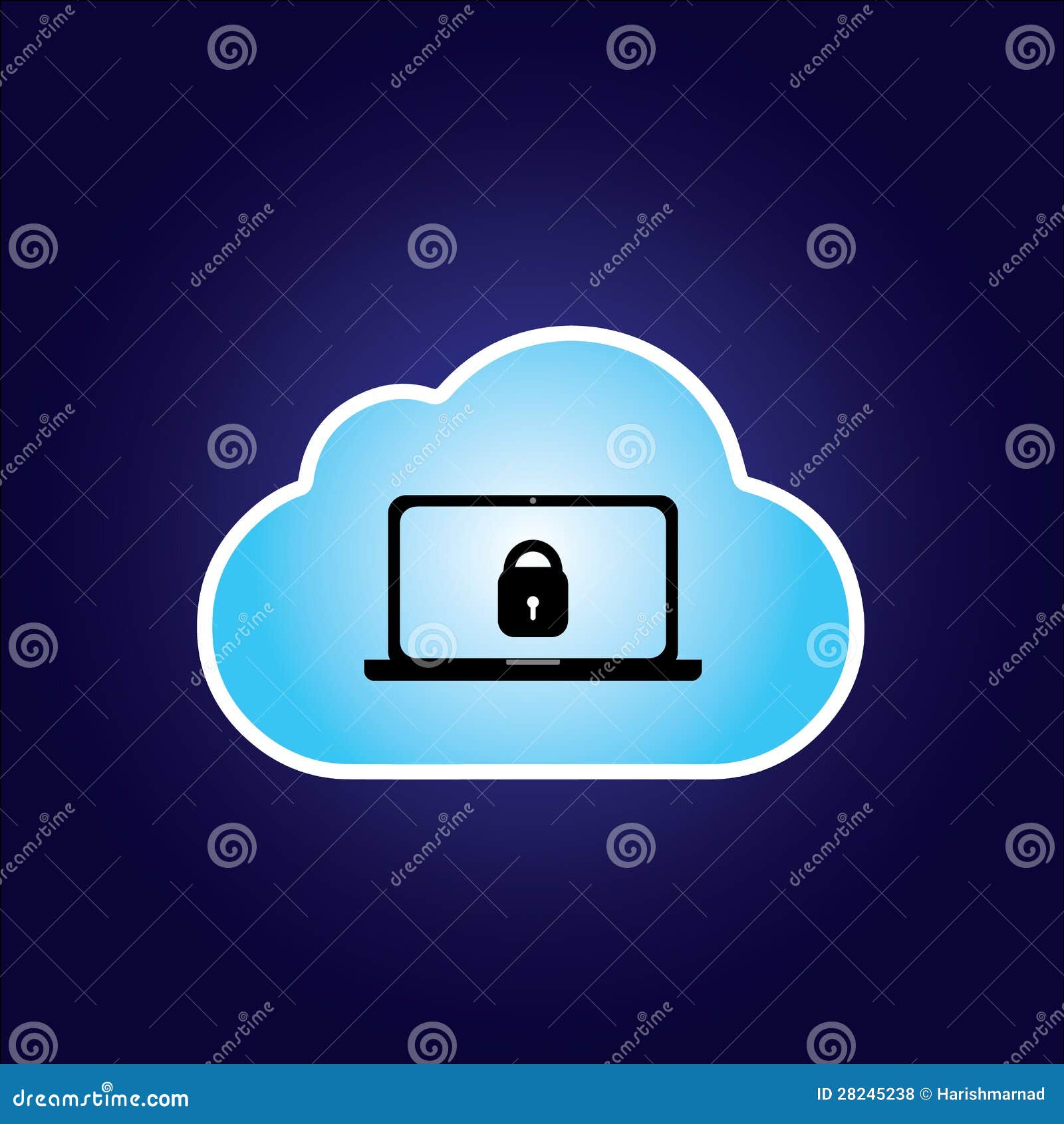 Secure Cloud Storage, Cloud, Shield And Circuit, Logo Design. Cloud ...