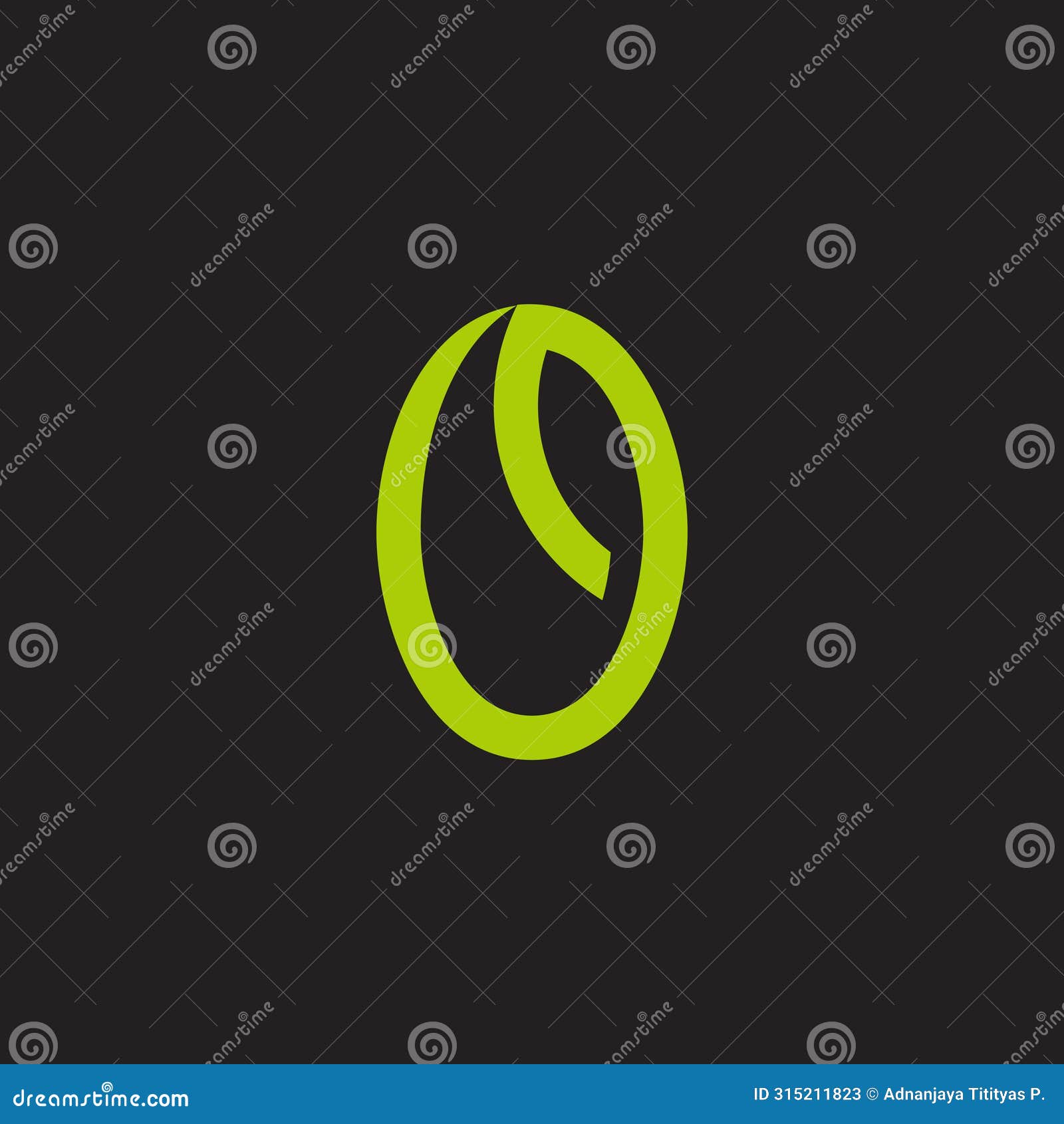 Simple Seed Green Bean Symbol Logo Vector Stock Vector - Illustration ...