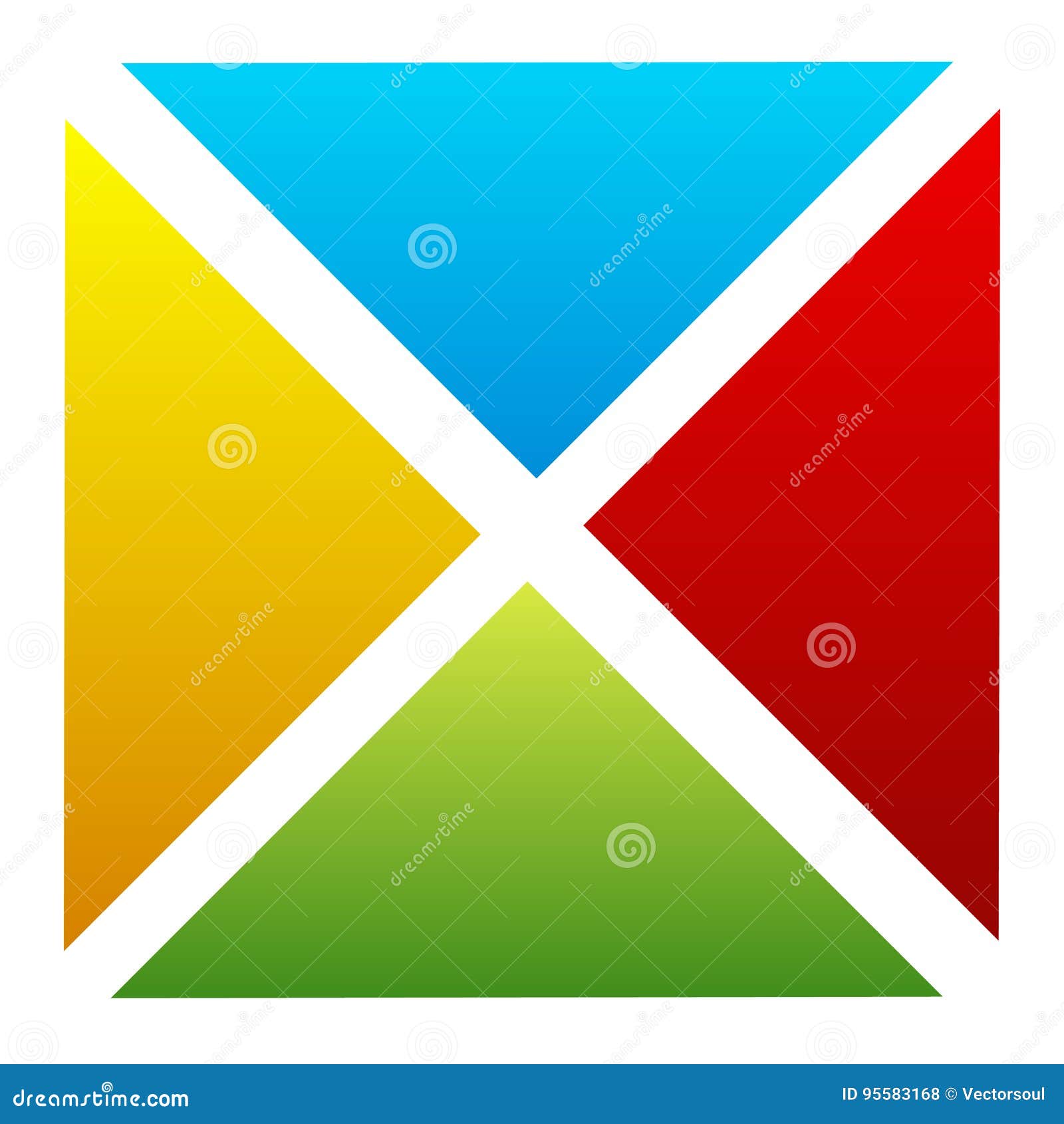 Segmented Element With Grid. Geometrical Shape With Network Of L ...