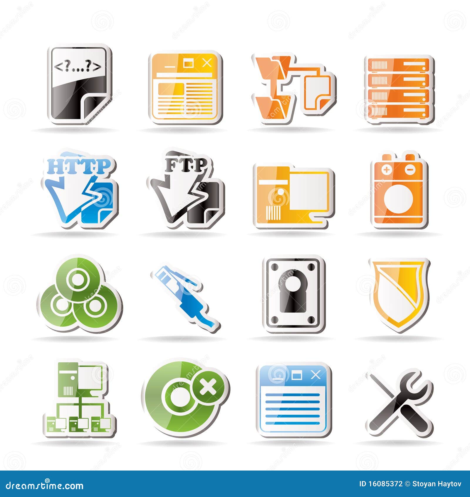 Simple Server Side Computer Icons Stock Vector - Illustration of ...