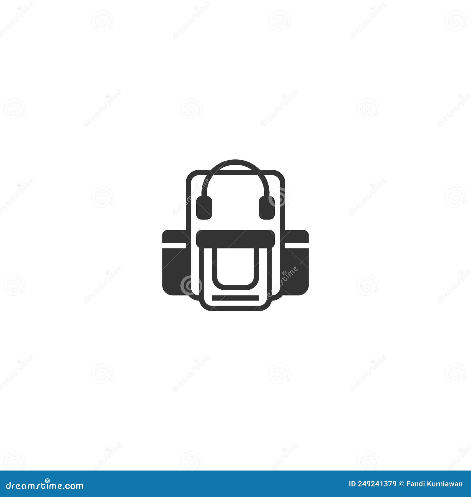 Simple Set of Backpack Related Vector Line Icons. Linear Style Sign for ...