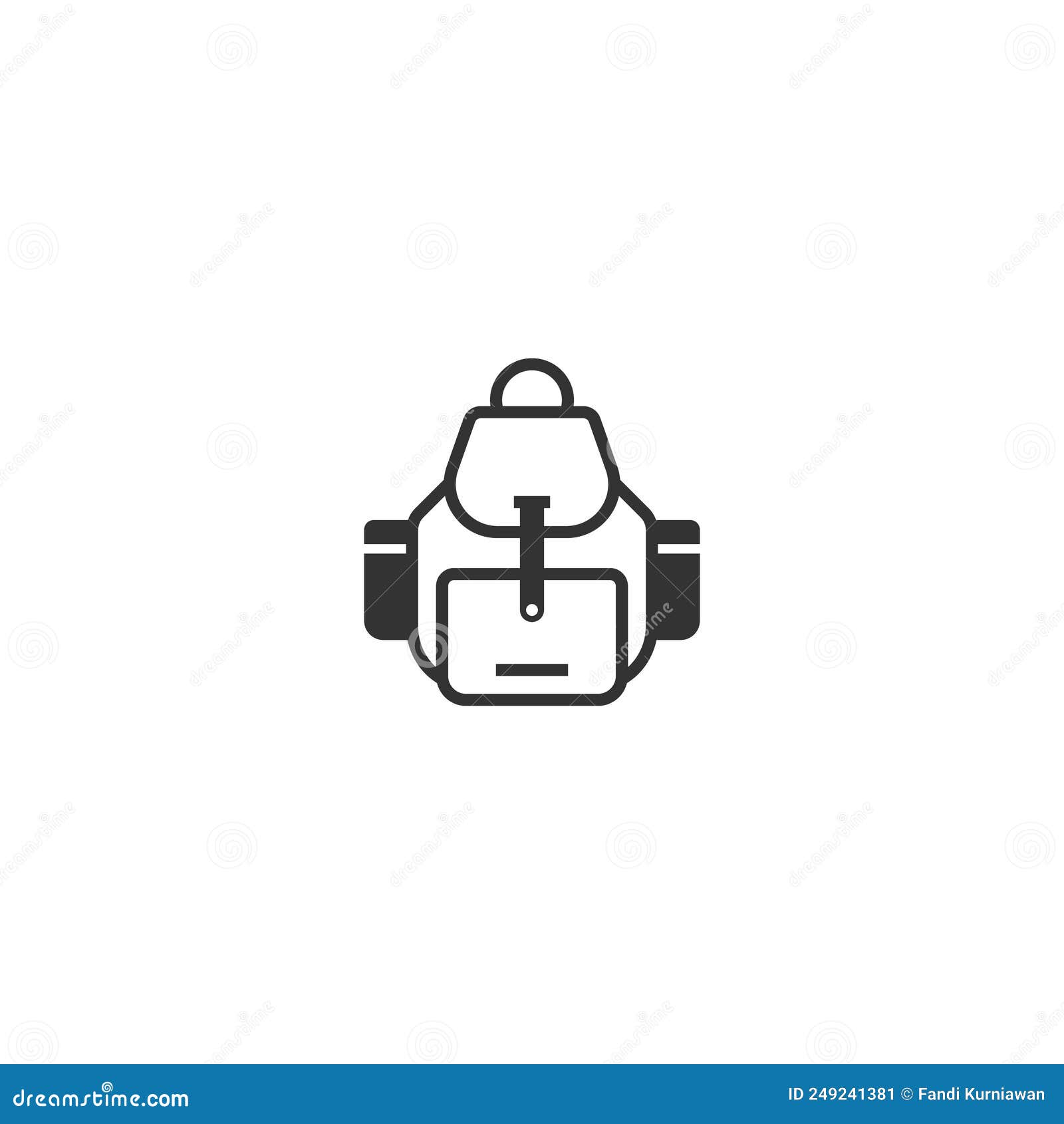 Simple Set of Backpack Related Vector Line Icons. Linear Style Sign for ...