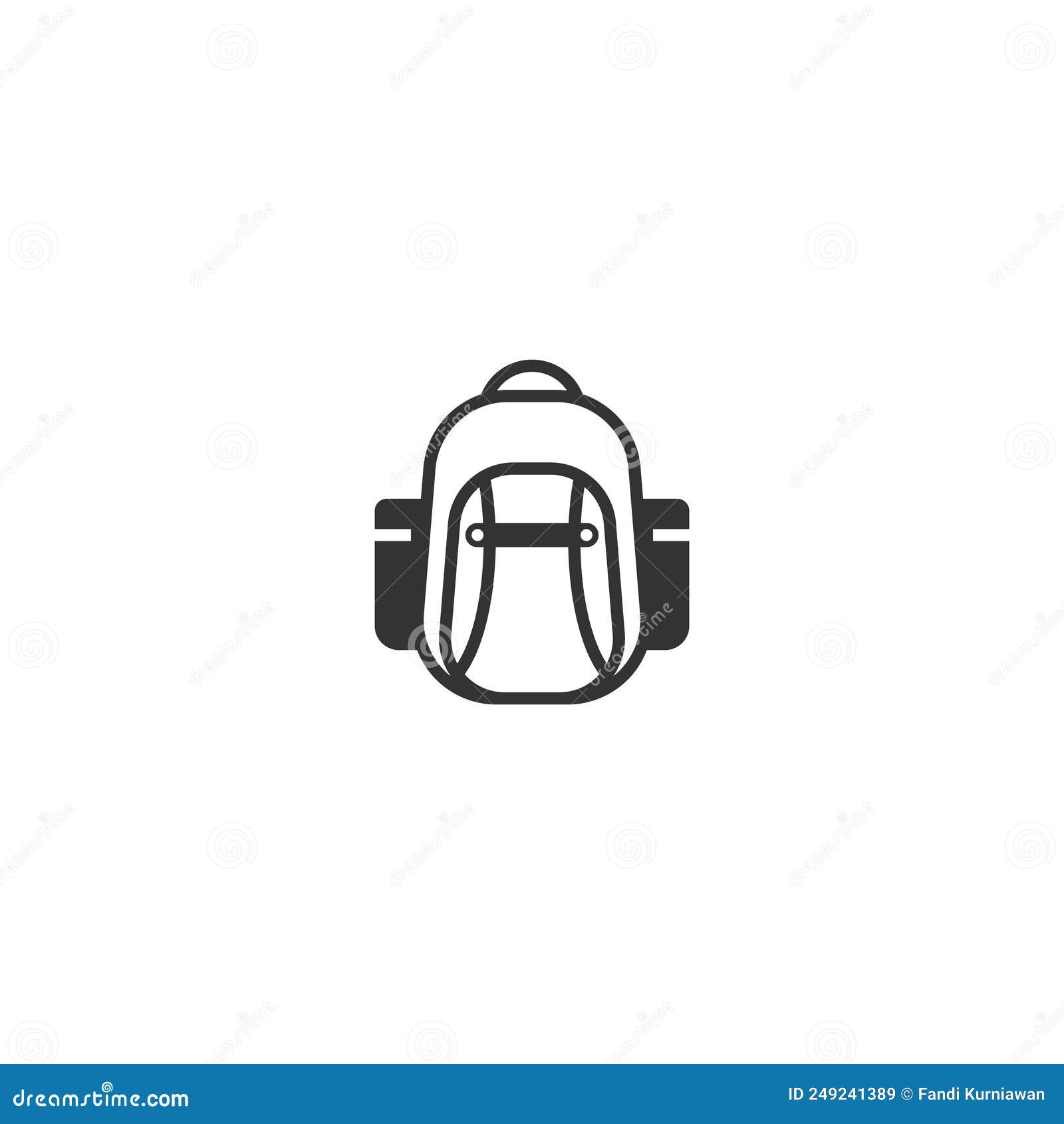 Simple Set of Backpack Related Vector Line Icons. Linear Style Sign for ...