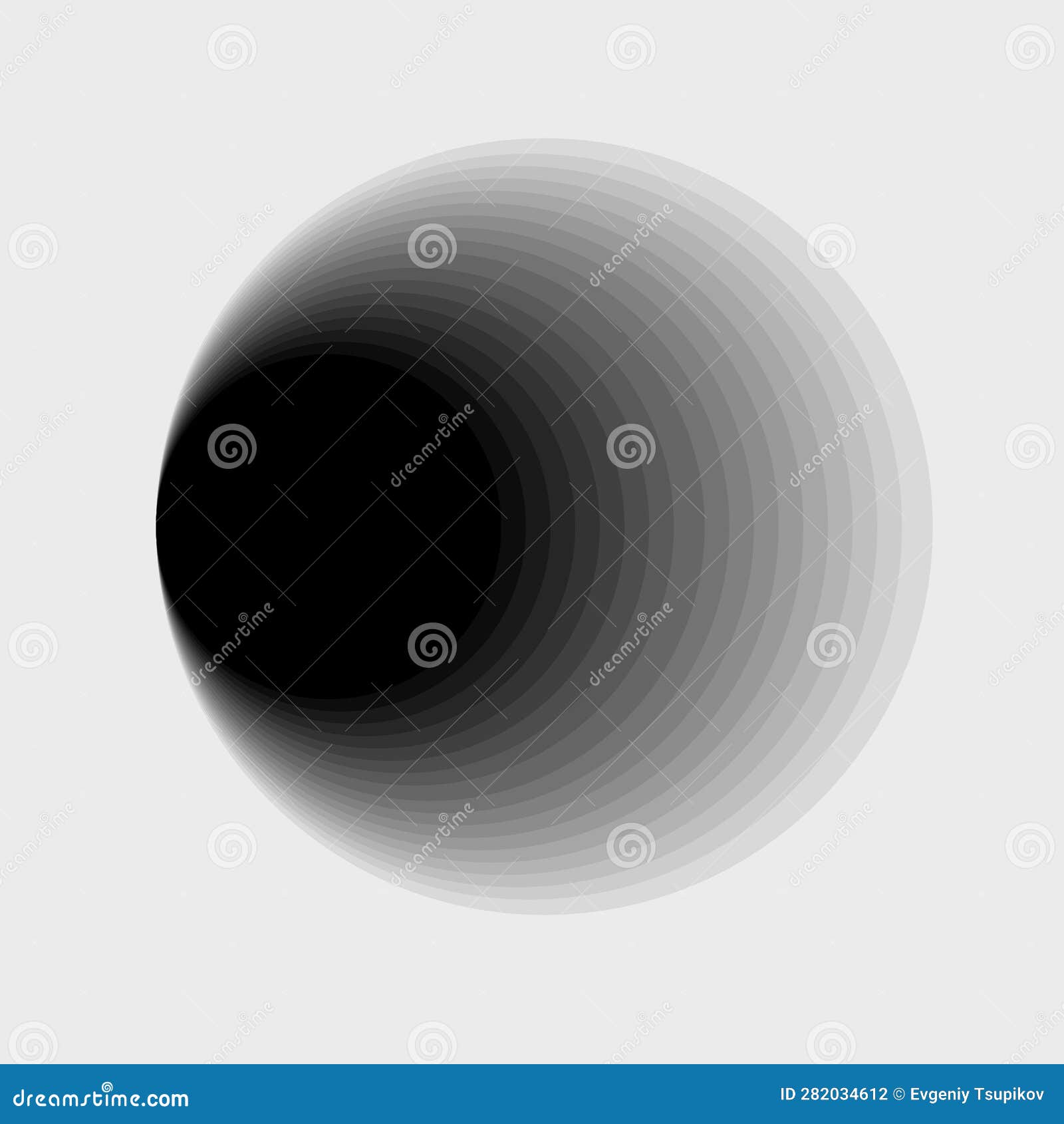 A Simple Set of Concentric Circles. Stock Illustration - Illustration ...