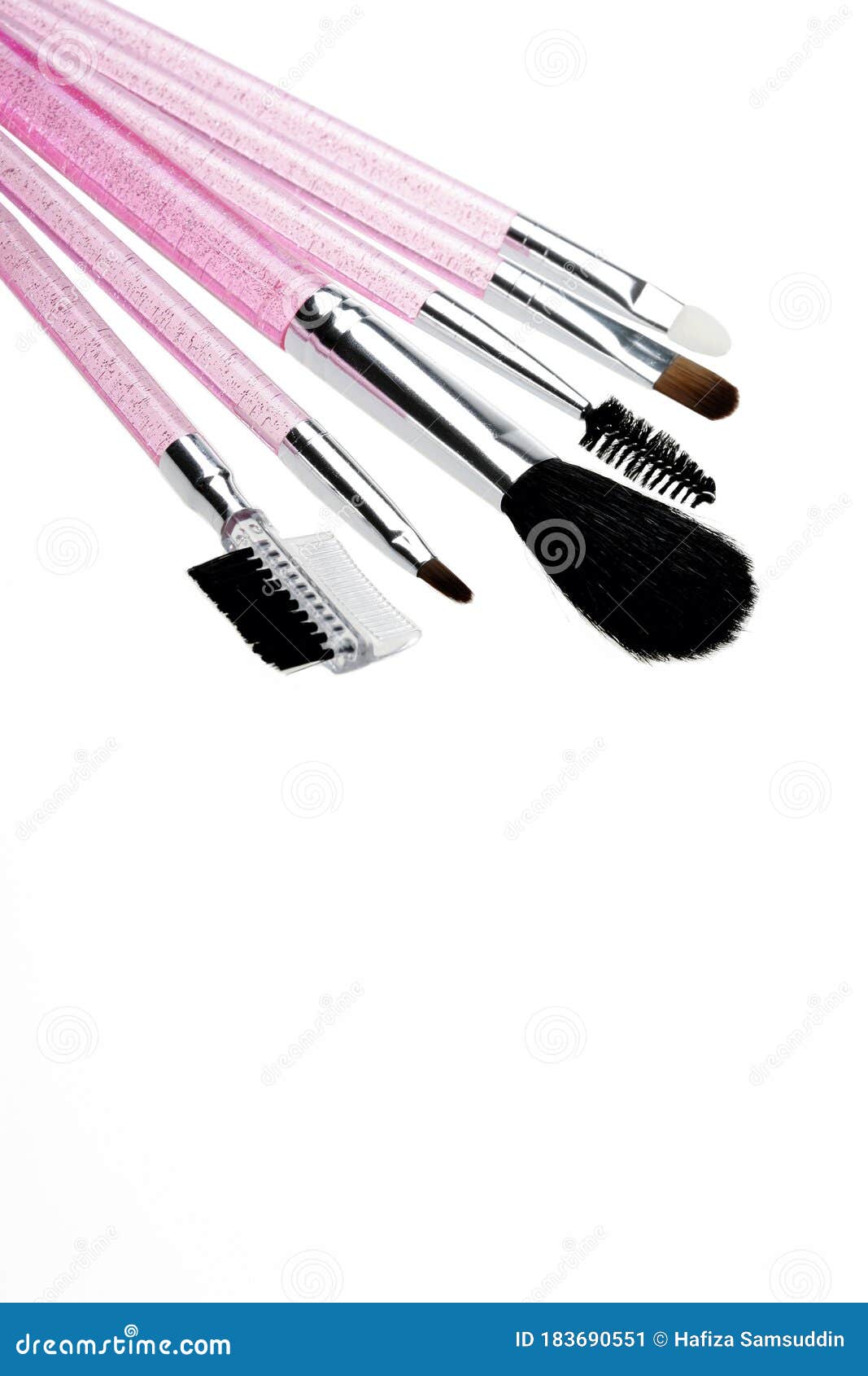 A Simple Set of Cosmetic Applicators Stock Image - Image of close ...