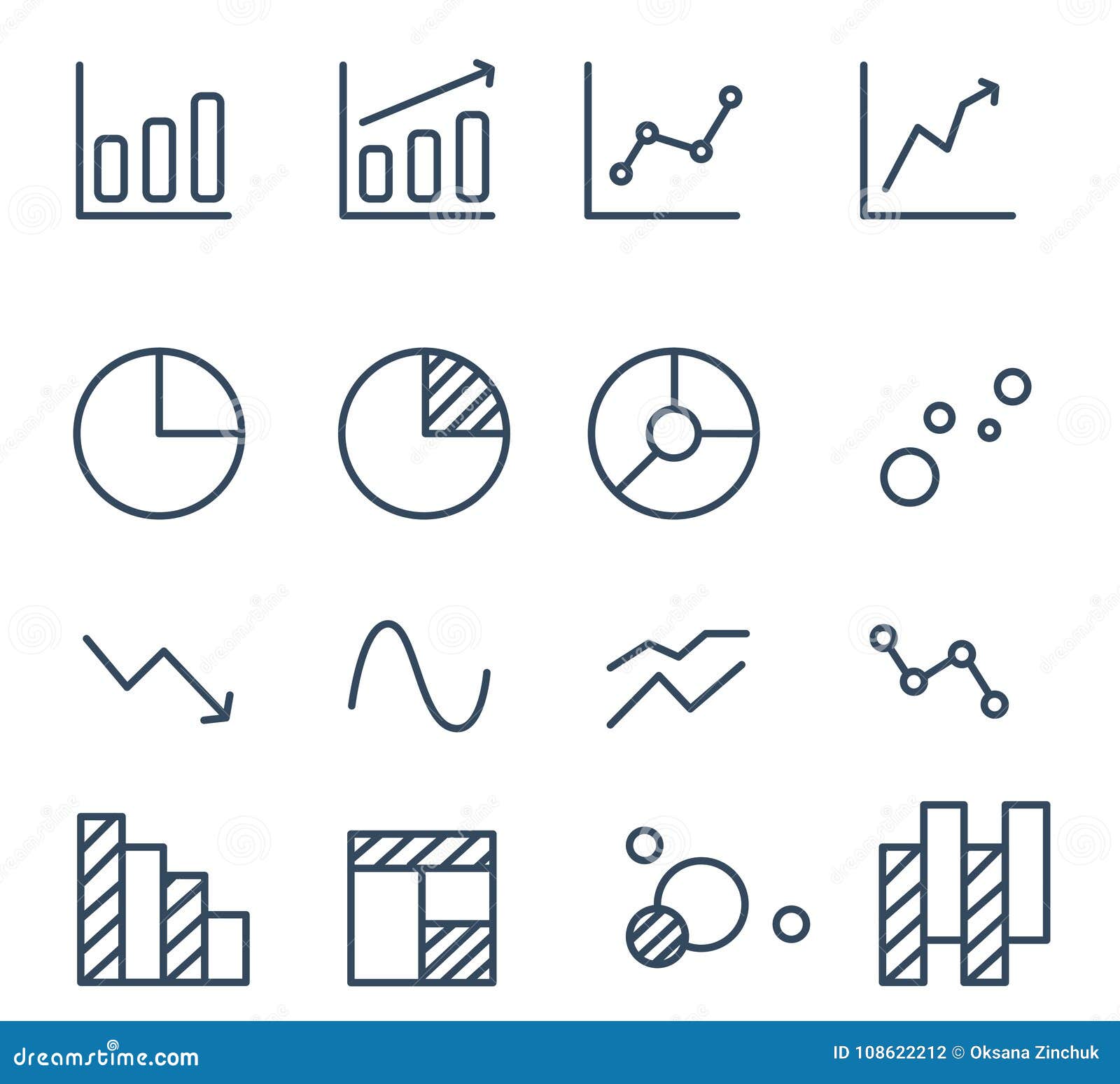 Diagram Graphs Chart Sign. Diagram Chart Isolated Simple Icon Vector ...