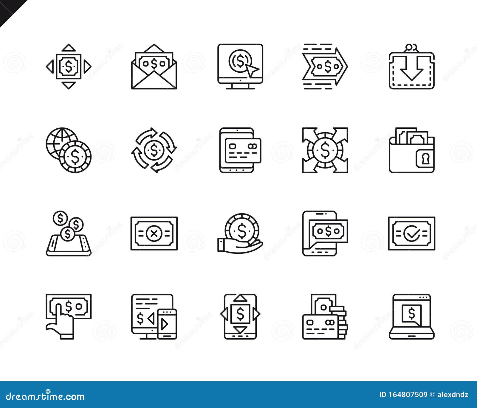 Simple Set of Payment Related Vector Line Icons. Linear Pictogram Pack ...