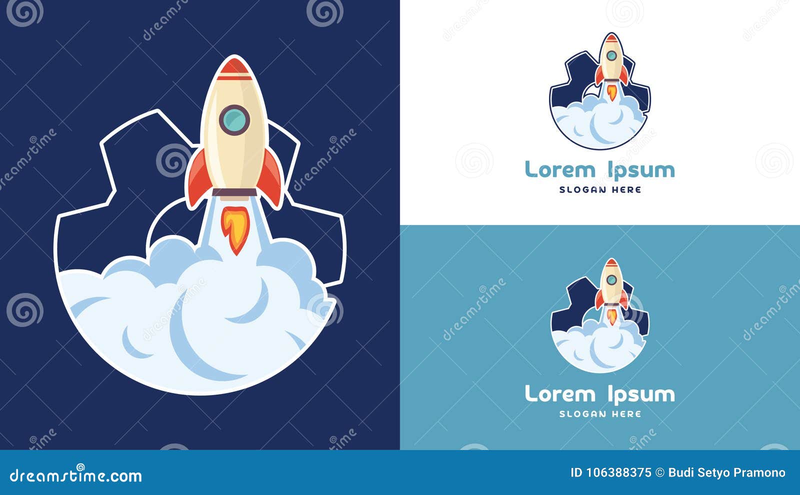 Simple Setting Rocket Logo Design Template, Technology. Logo Design ...