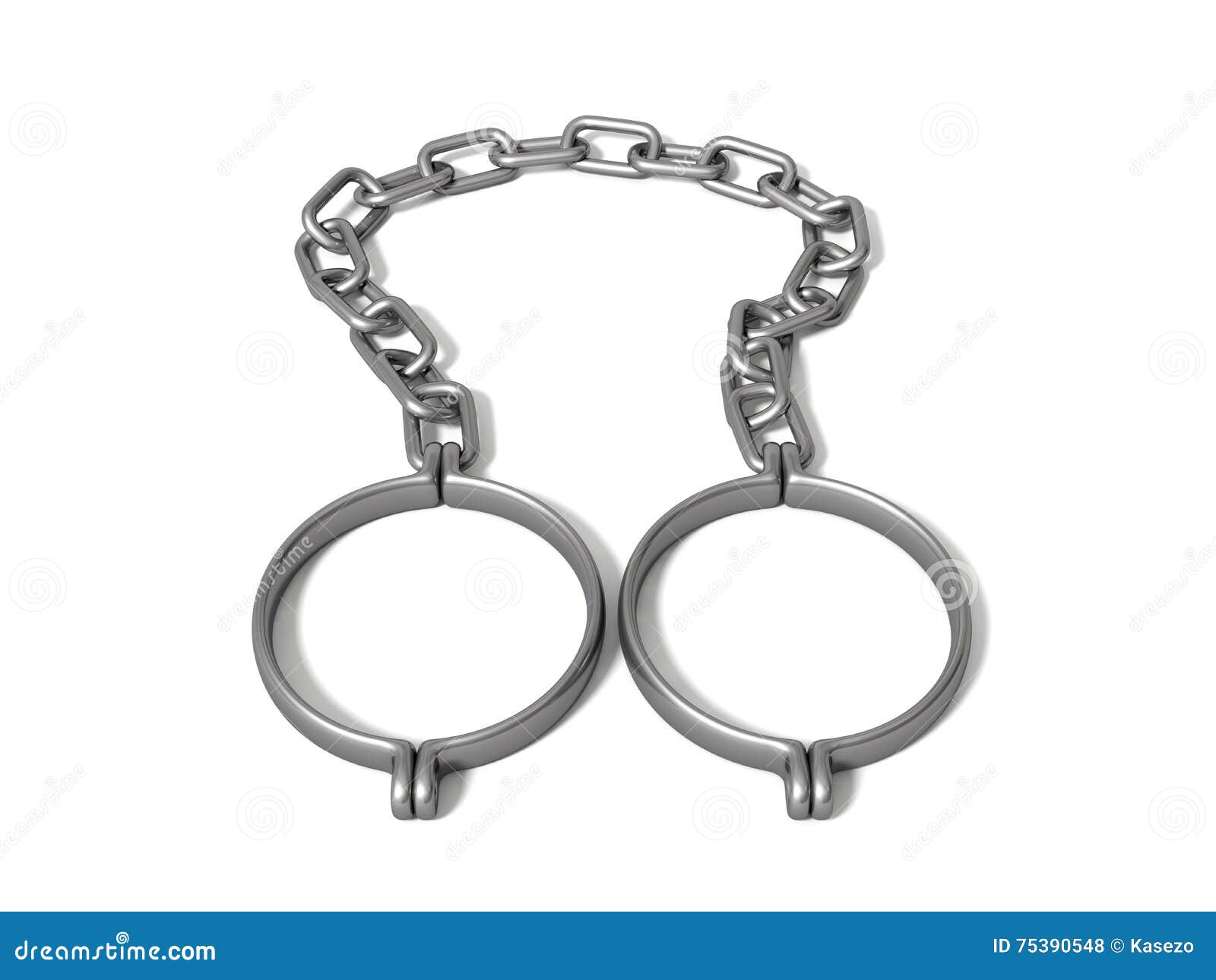 Simple shackles. stock illustration. Illustration of industry - 75390548