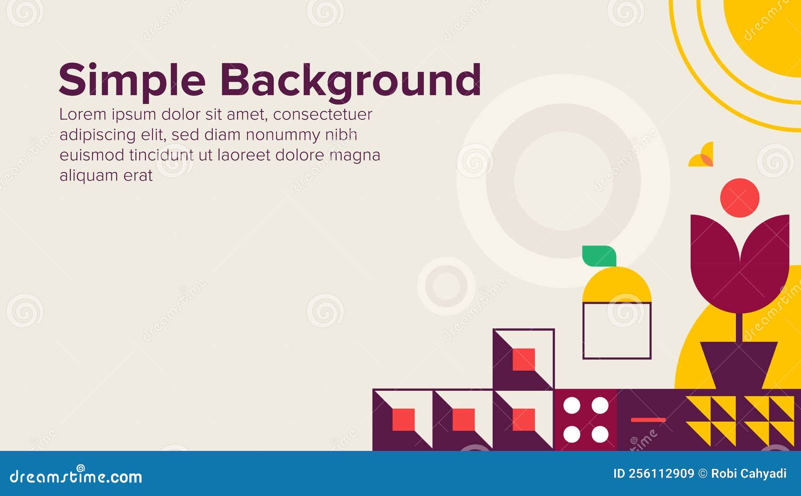 Simple Shape Background 2 with Copy Space for Your Presentation Stock ...