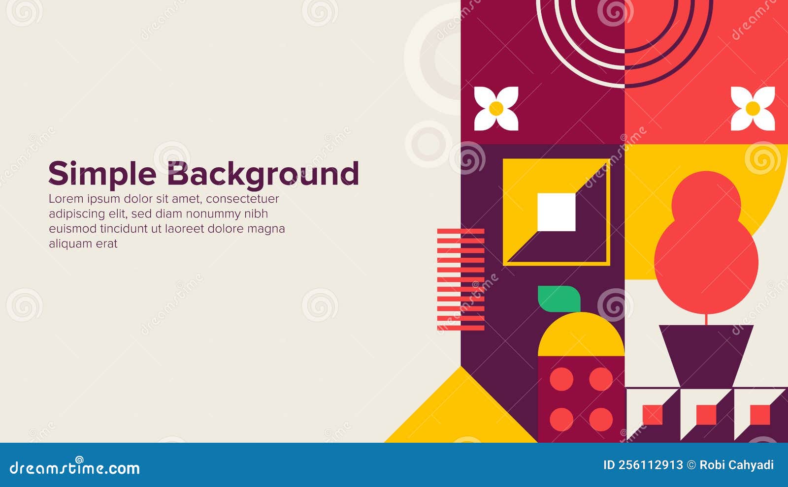 Simple Shape Background 2 with Copy Space for Your Presentation Stock ...