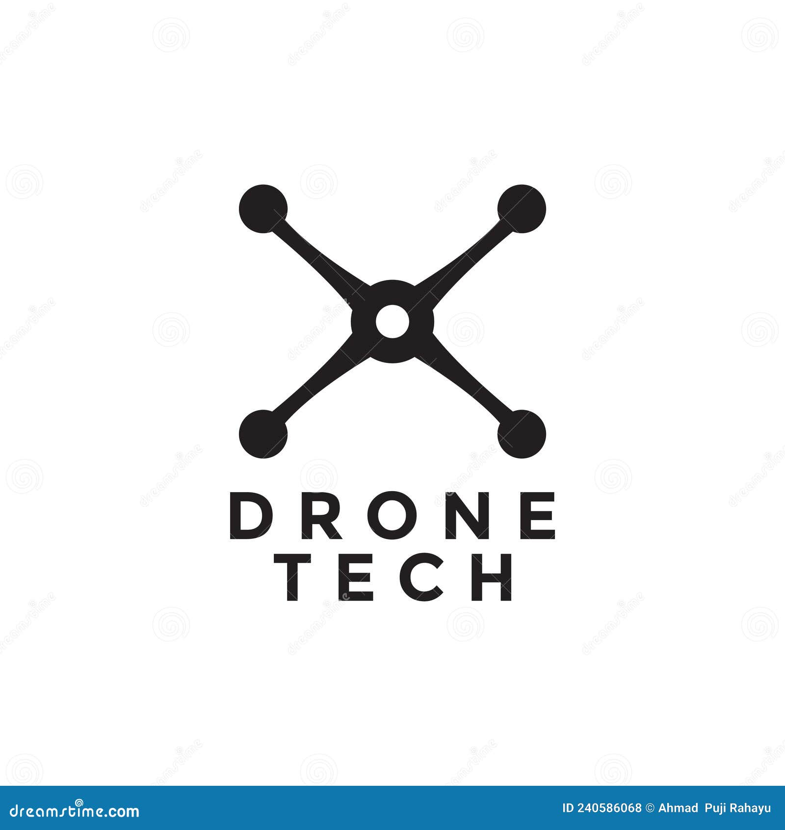 Simple Shape Drone Technology Logo Design, Vector Graphic Symbol Icon ...