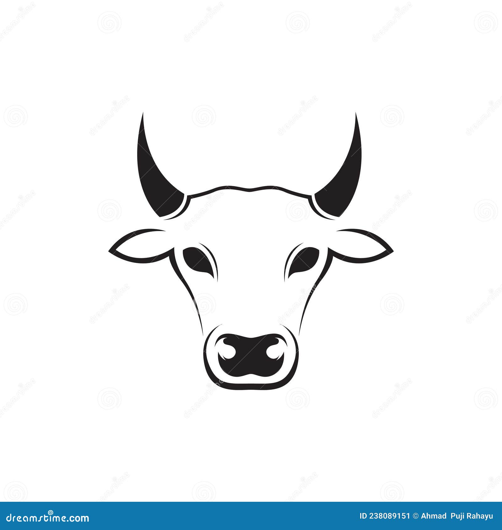 Simple Shape Head Cow Logo Design Vector Graphic Symbol Icon Sign ...