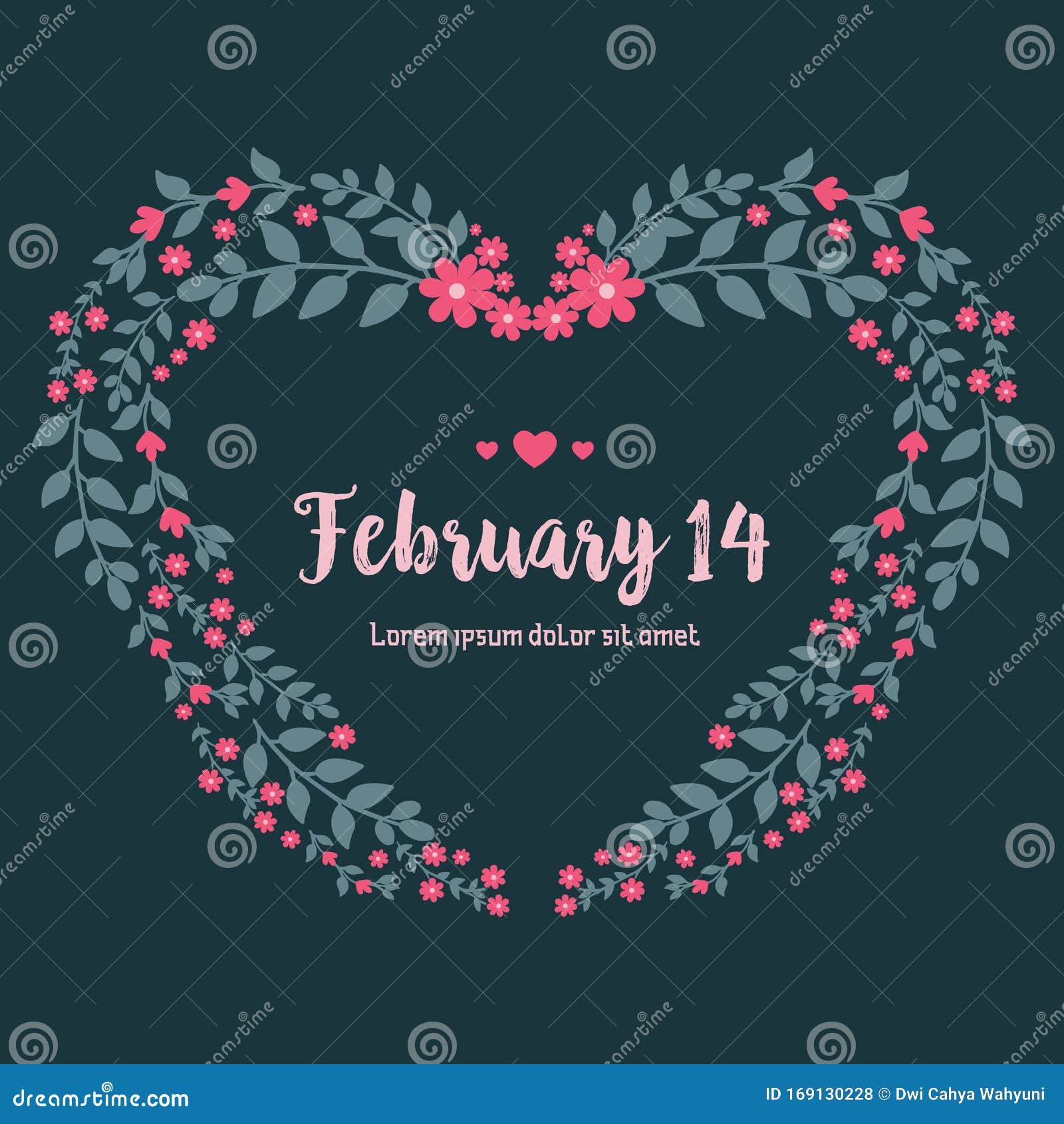 Simple Shape Pattern of Leaf and Floral Frame, for Beautiful 14 ...