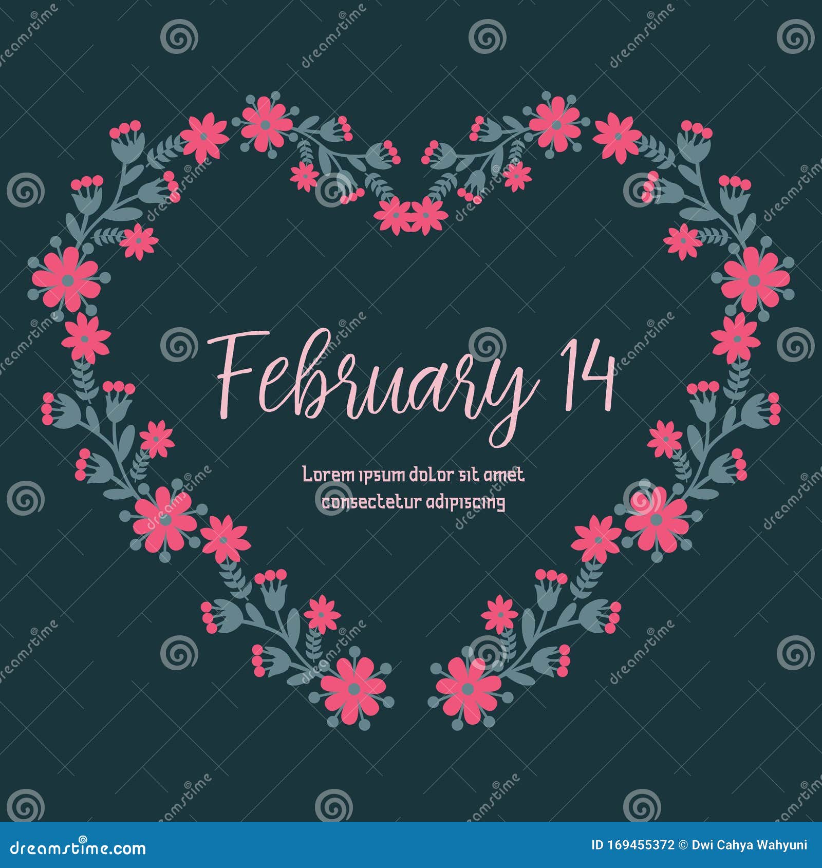 Simple Shape Pattern of Leaf and Pink Floral Frame, for Beautiful 14 ...