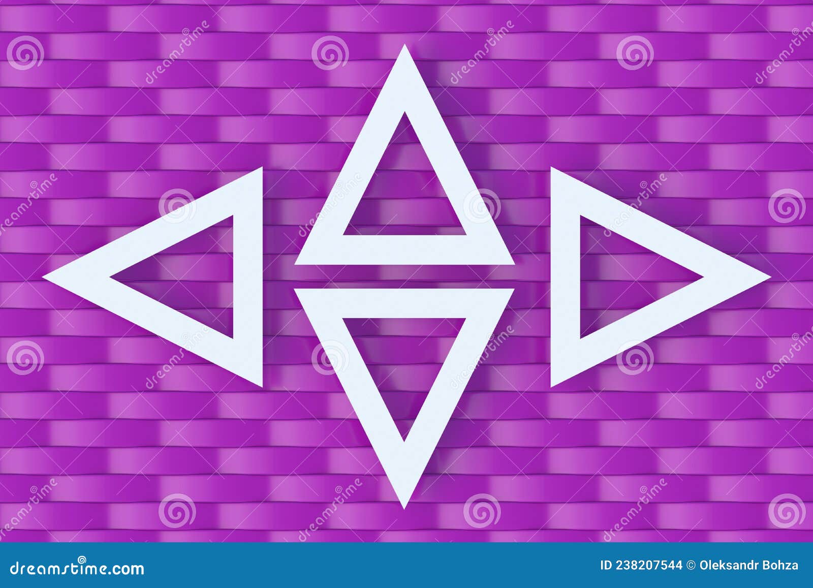 Simple Shapes of Triangles. Geometrical Figure. Abstract Background ...