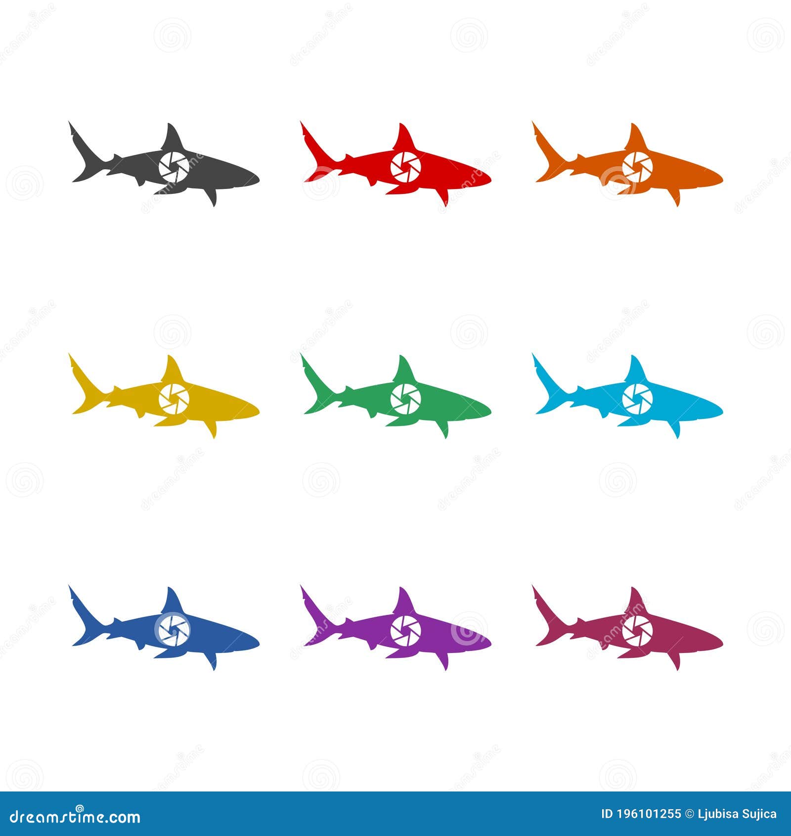 Simple Shark Head Logo Design Stock Photo | CartoonDealer.com #279191208
