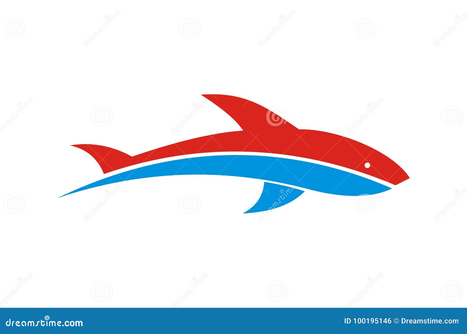 Simple shark image stock illustration. Illustration of brilliant ...