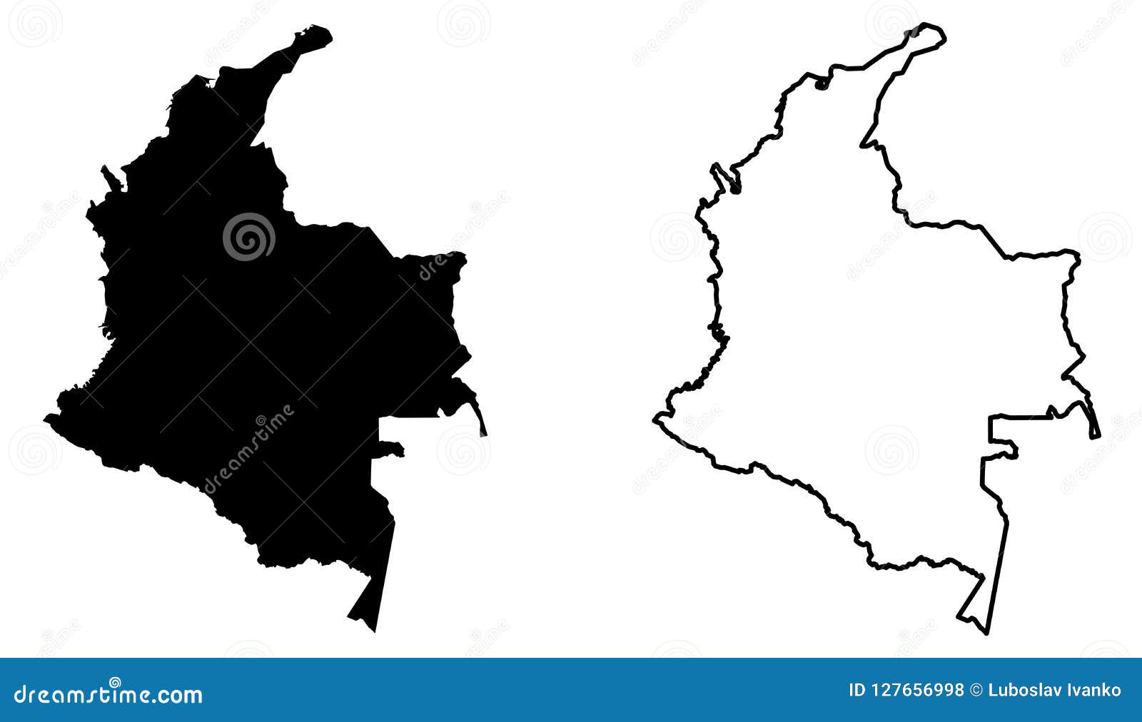 Colombia Map, Dot Vector Background | CartoonDealer.com #100134550