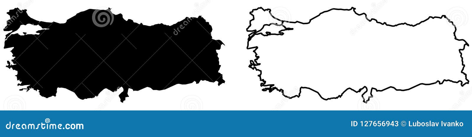 Simple only Sharp Corners Map - Republic of Turkey Vector Dra Stock ...