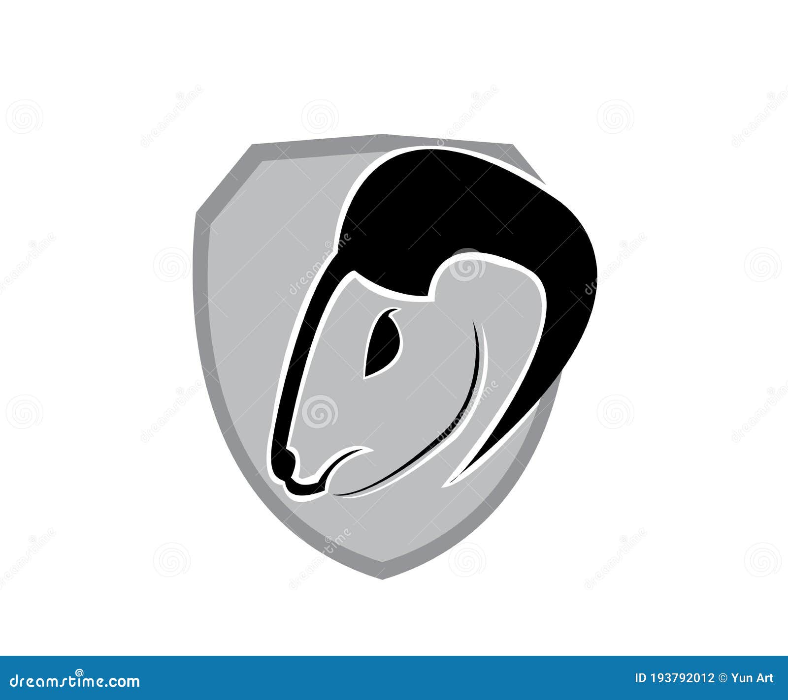 Simple Sheep Head Logo Design Stock Vector - Illustration of icon ...