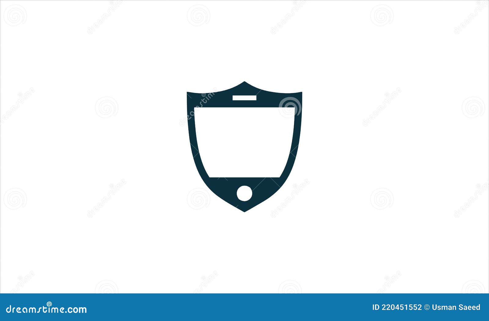Simple Shield Icon Logo Design Vector Template Illustration Stock ...