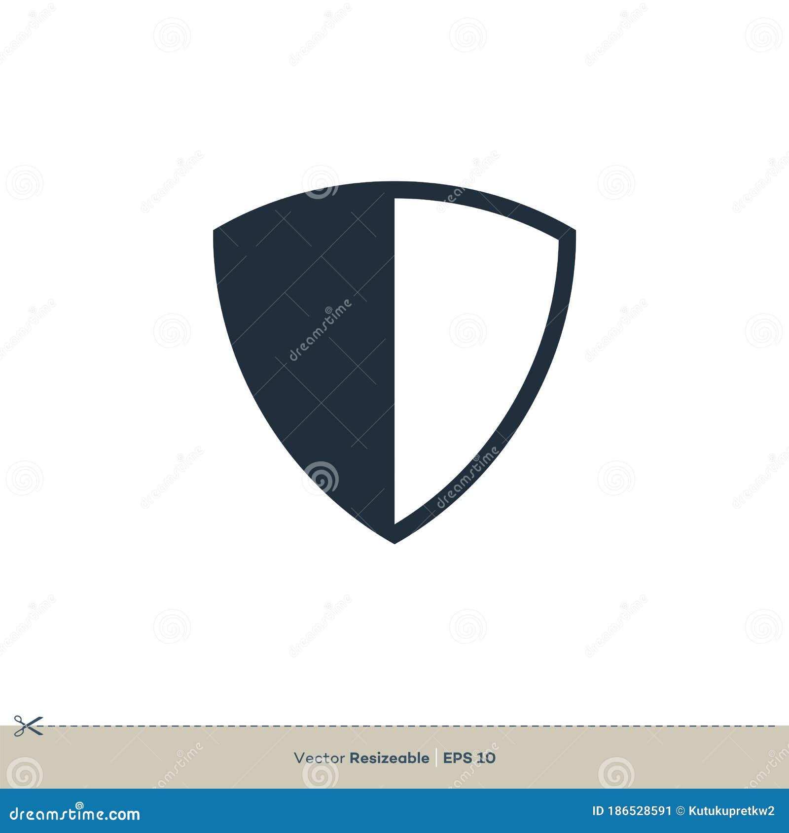 Simple Shield Icon Vector Logo Template Illustration Design. Vector EPS ...