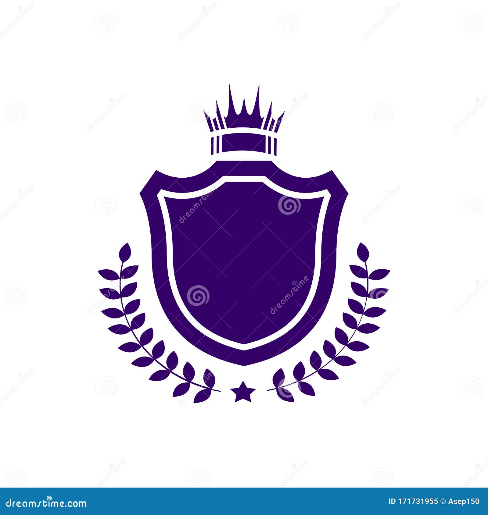 Simple Shield Vintage Logo and Icon Stock Vector - Illustration of ...