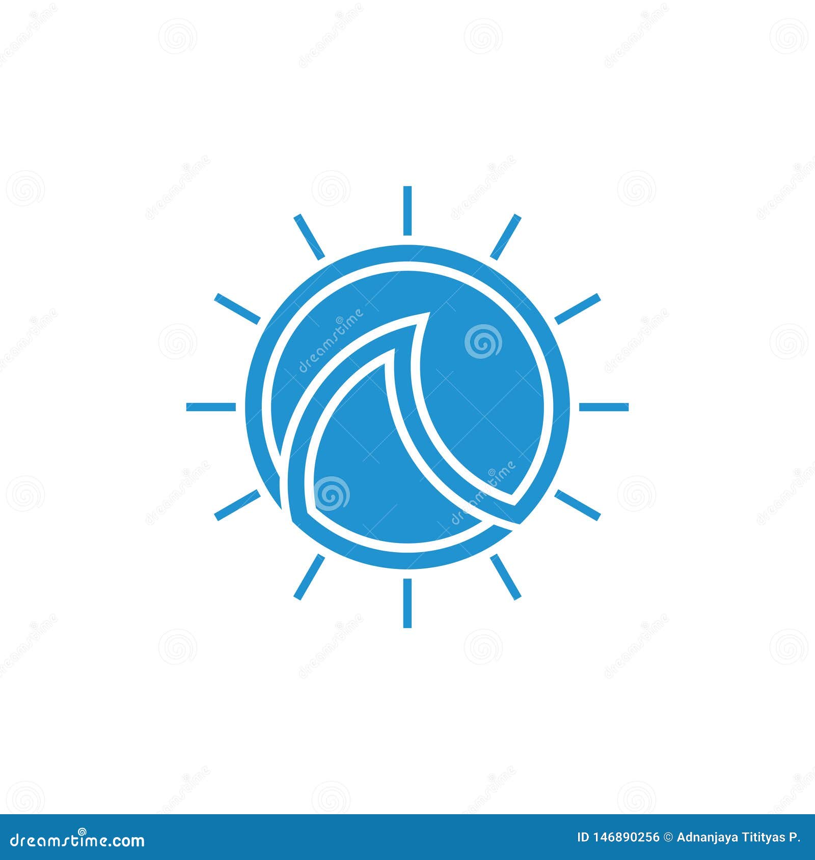 Simple Shine Waves Geometric Outline Circle Logo Vector Stock Vector ...