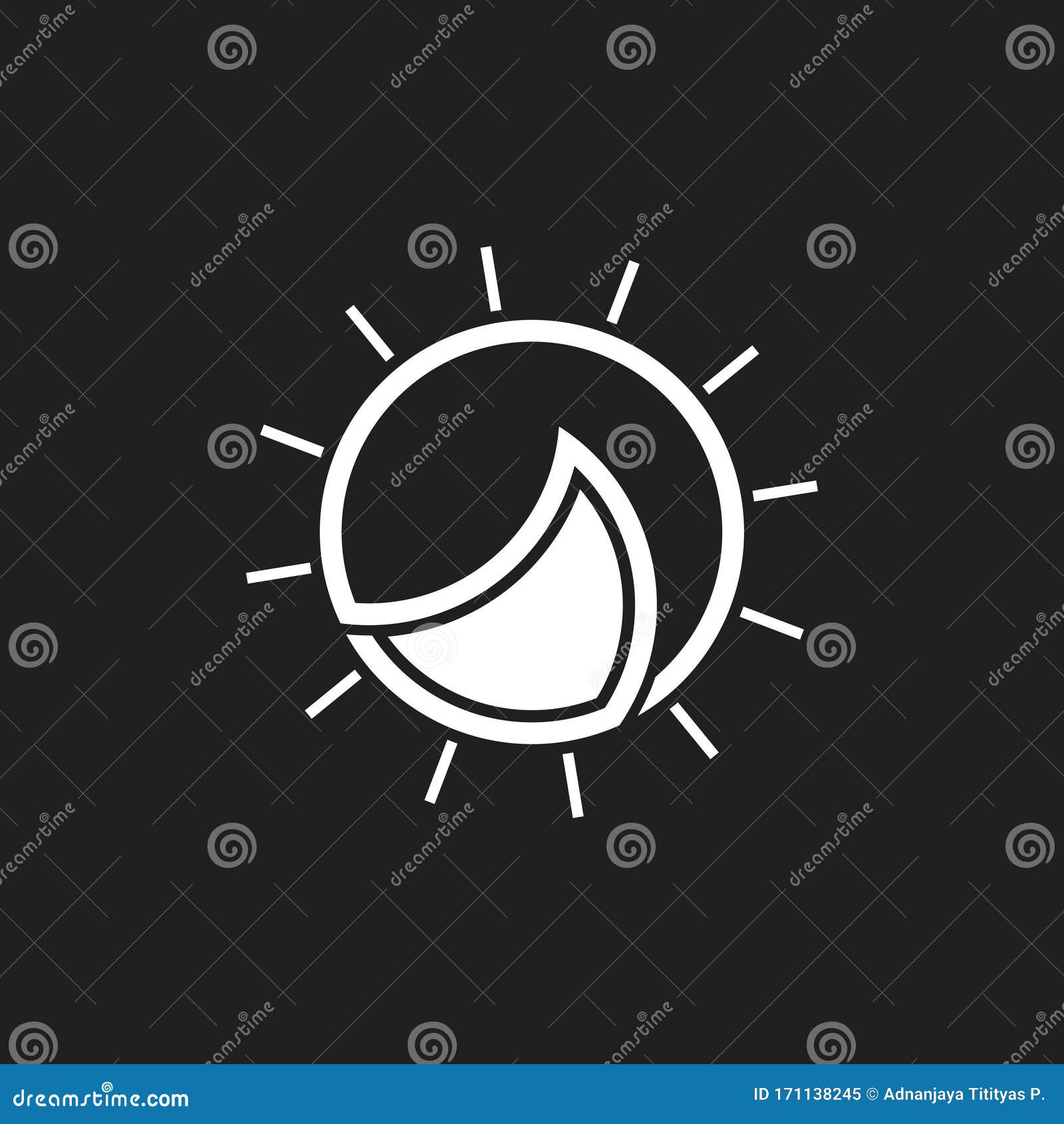 Simple Shine Waves Geometric Outline Circle Logo Vector Stock Vector ...