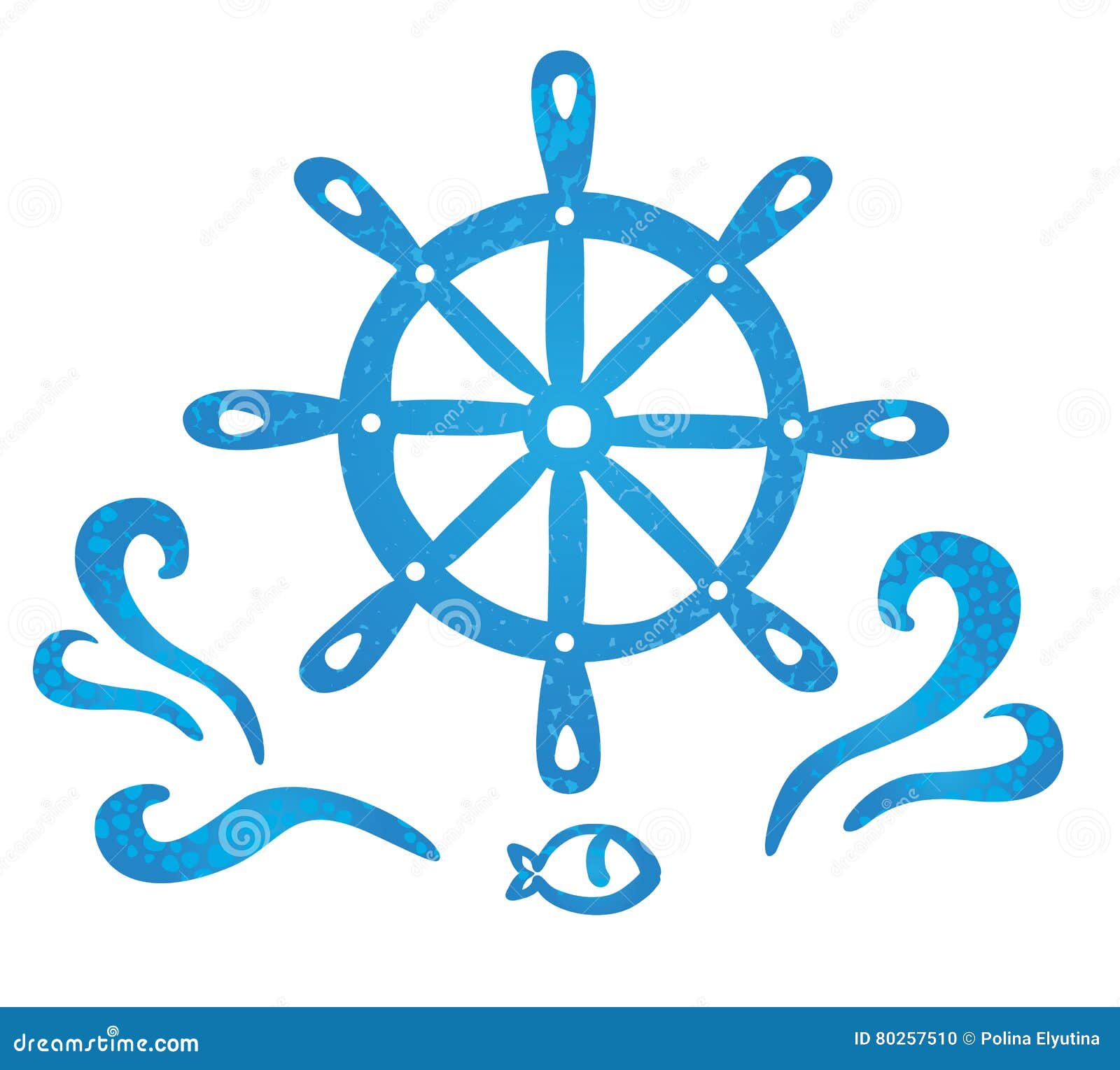 A simple ship wheel stock vector. Illustration of restaurant - 80257510