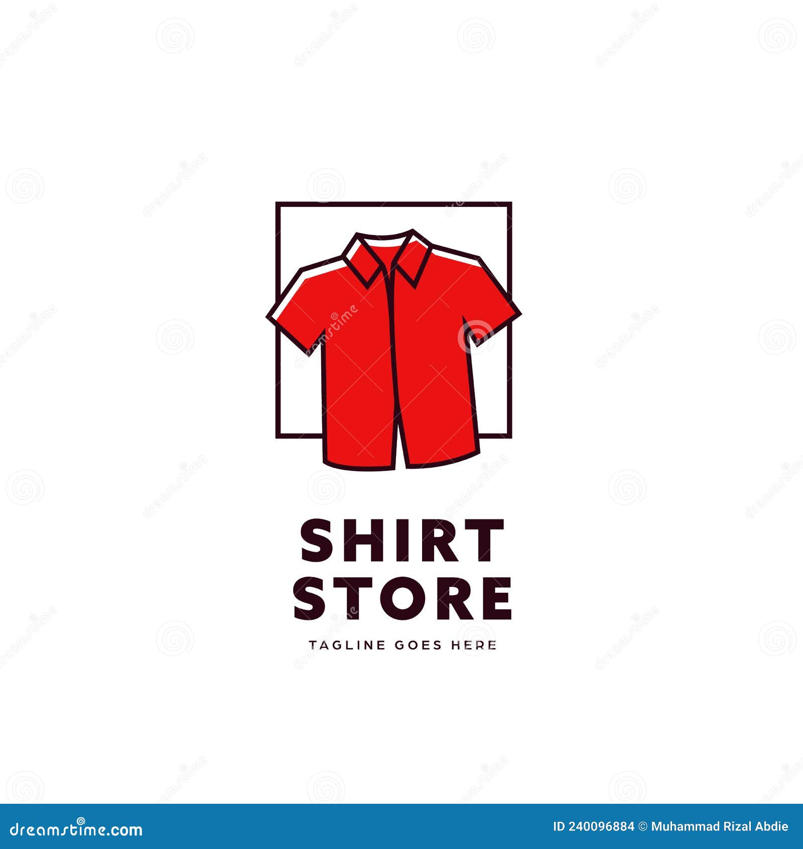 Simple Shirt Store Logo Icon Symbol Template Stock Vector ...