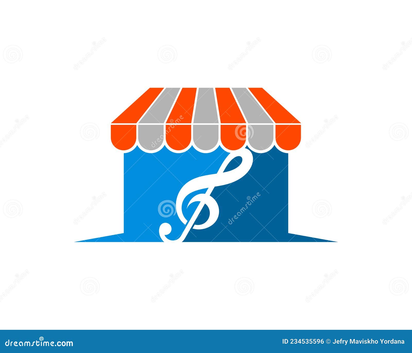 Set Of Simple Shop Logo Concept In Purple And Yellow Color Cartoon ...