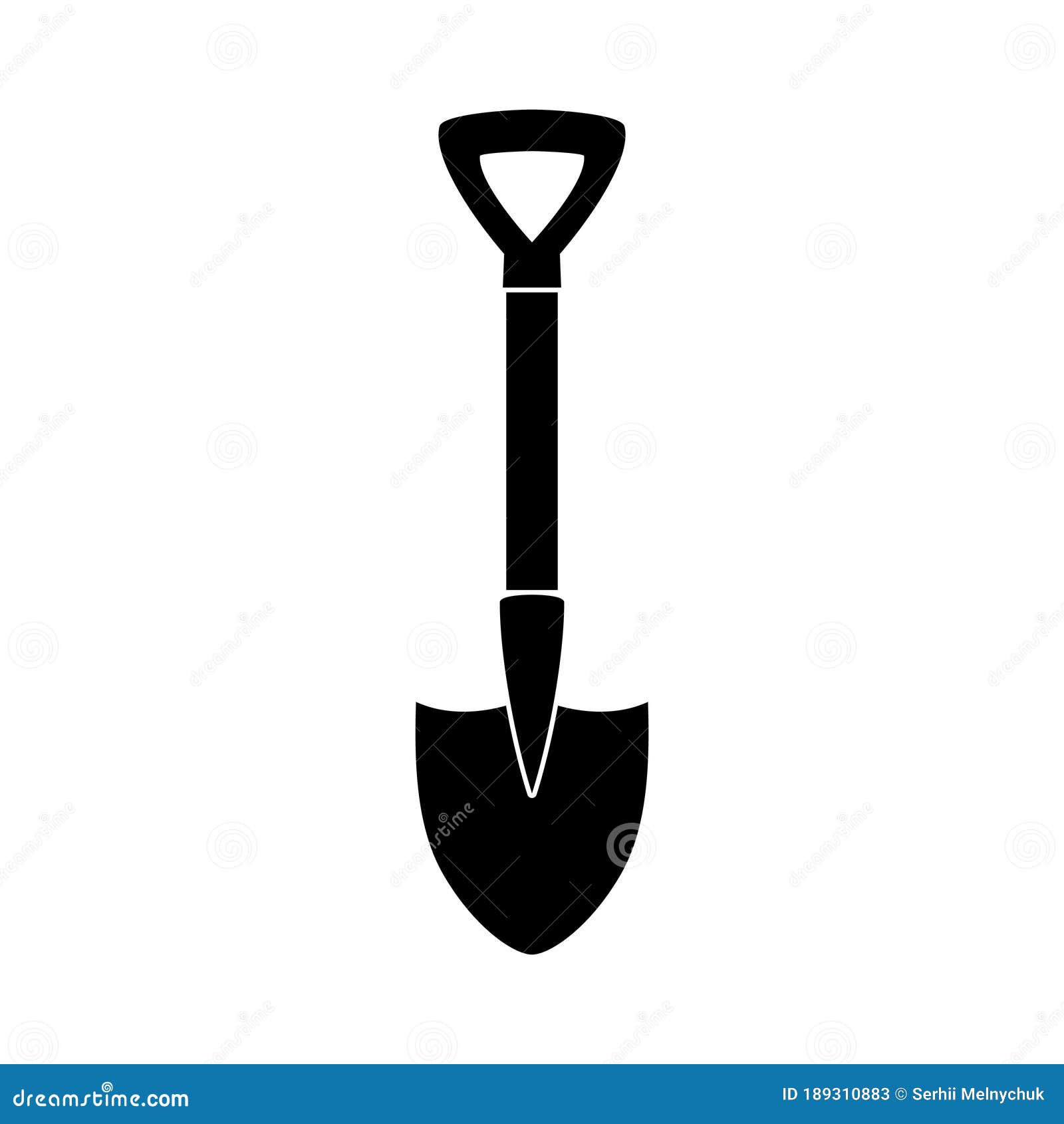 Simple Shovel Icon. Excavation. Vector Icon. Stock Vector ...