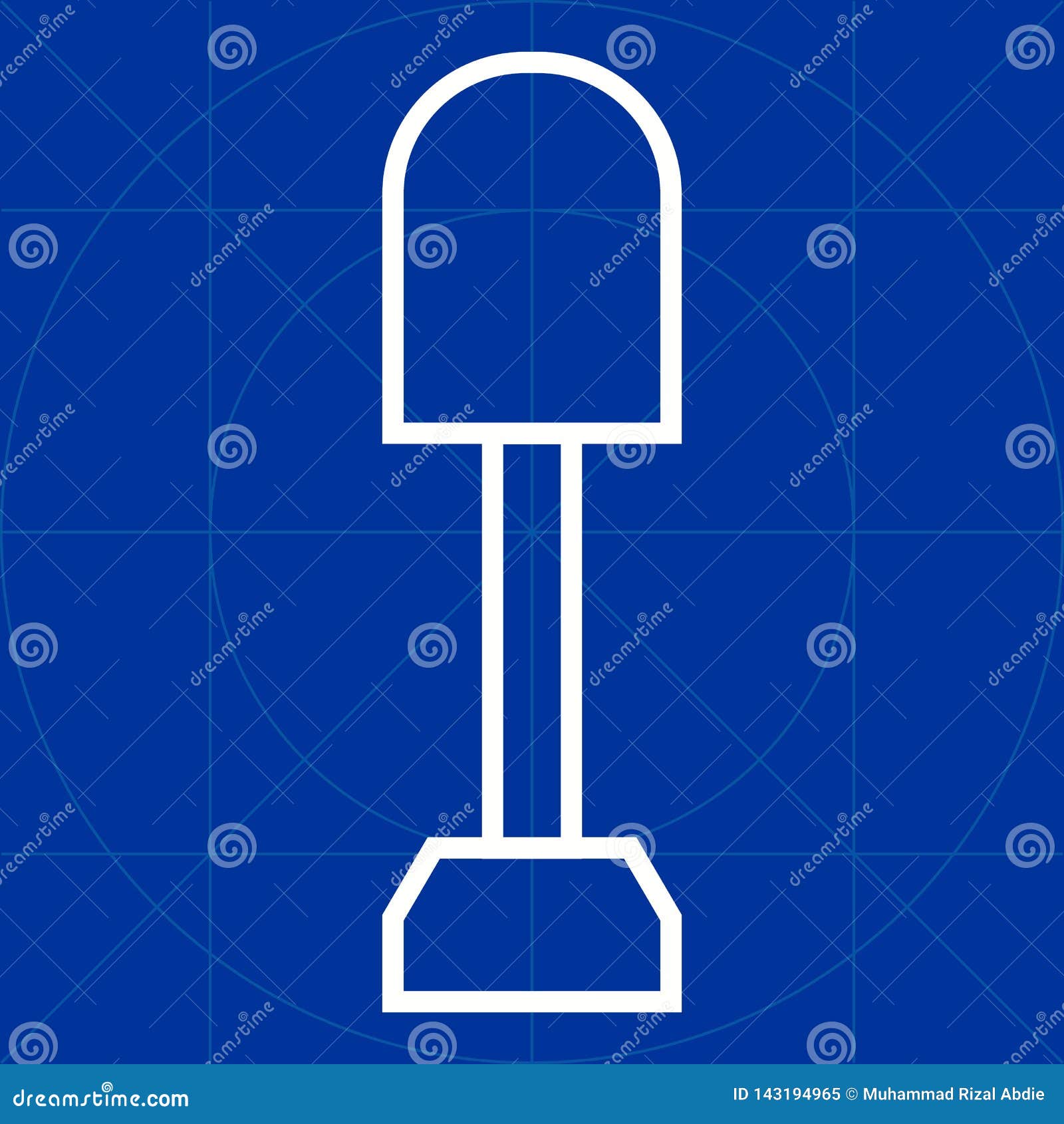 Spade Outline Icon. Shovel Vector Illustration Isolated On White ...