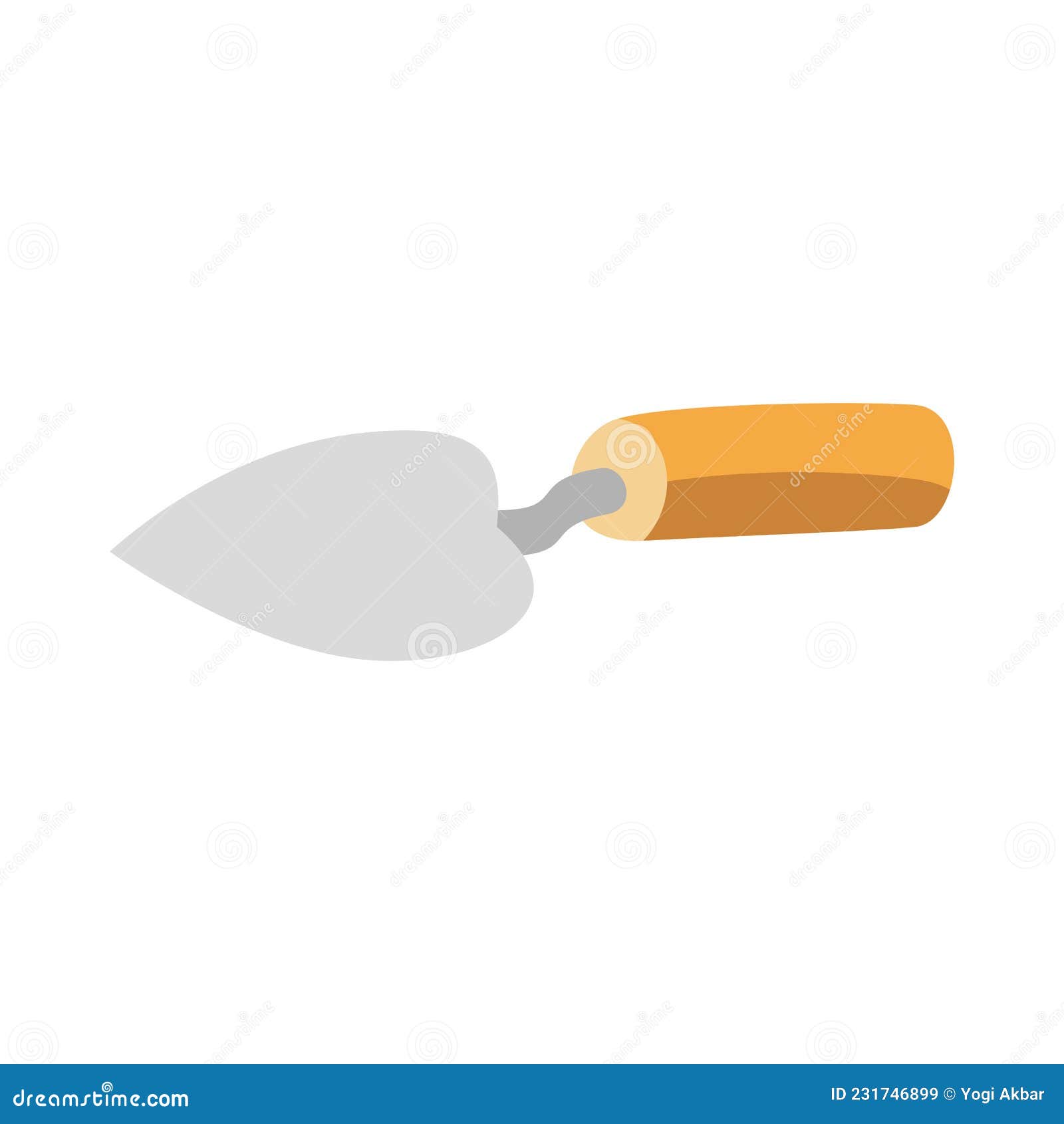 Simple Shovel Vector Drawing Vector Illustration Stock Vector ...