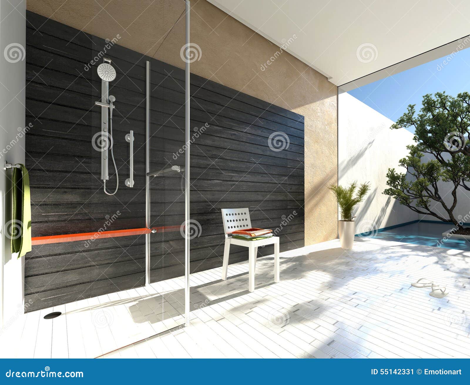 Simple Shower Cubicle Modern Bathroom Stock Illustrations – 13 Simple ...