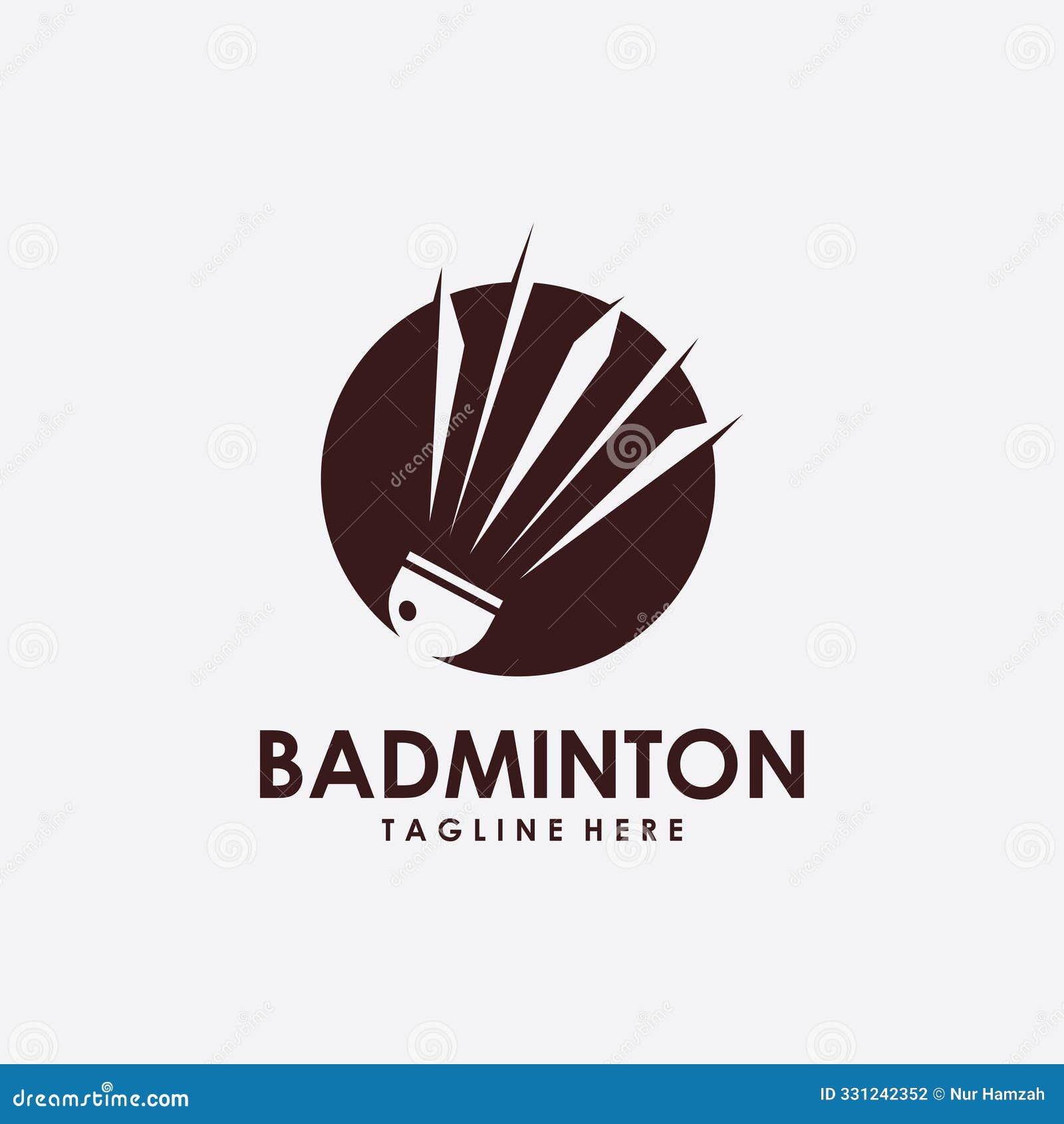 Simple Shuttlecock Design for Badminton Stock Illustration ...