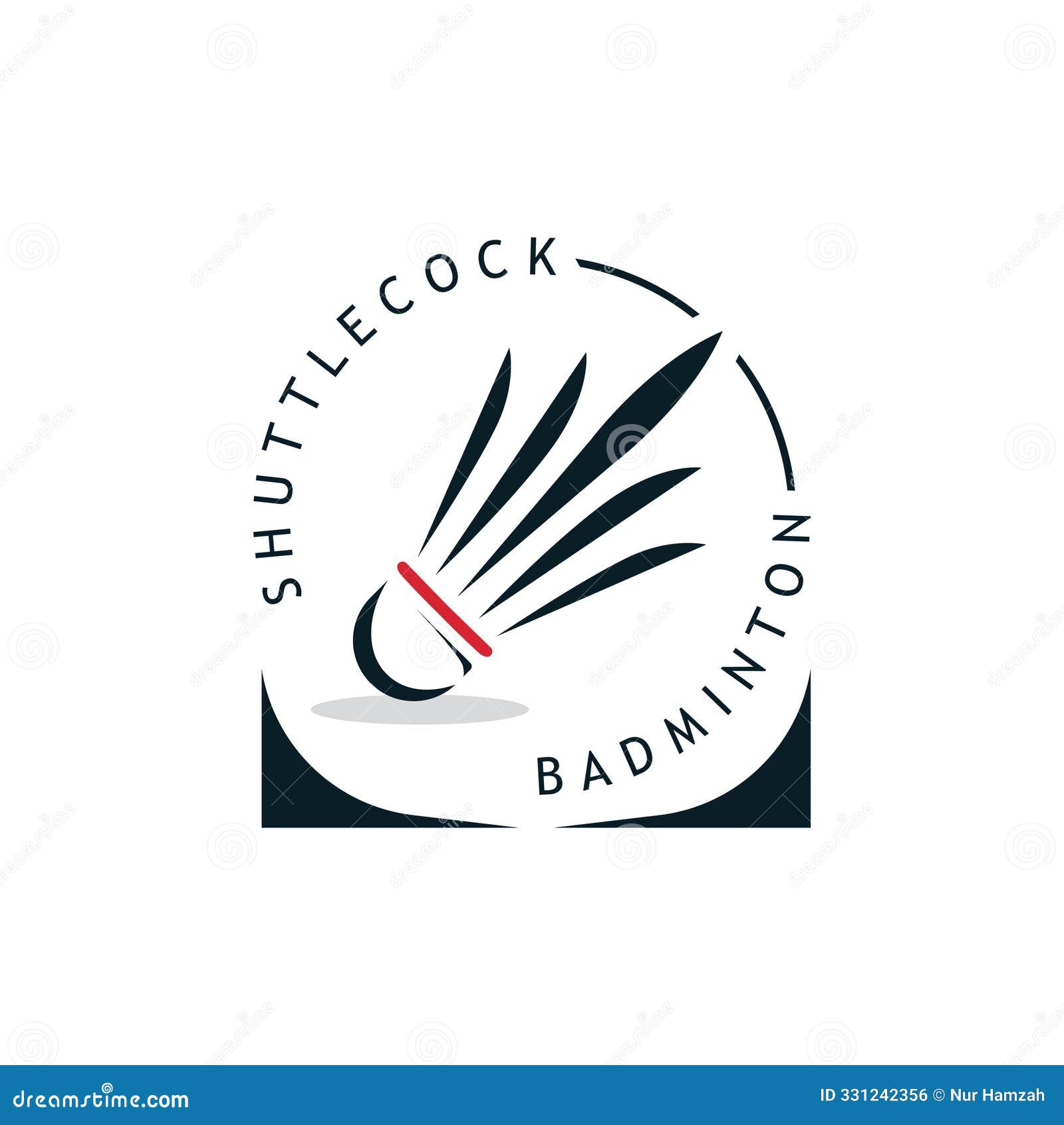 Simple Shuttlecock Design for Badminton Stock Illustration ...