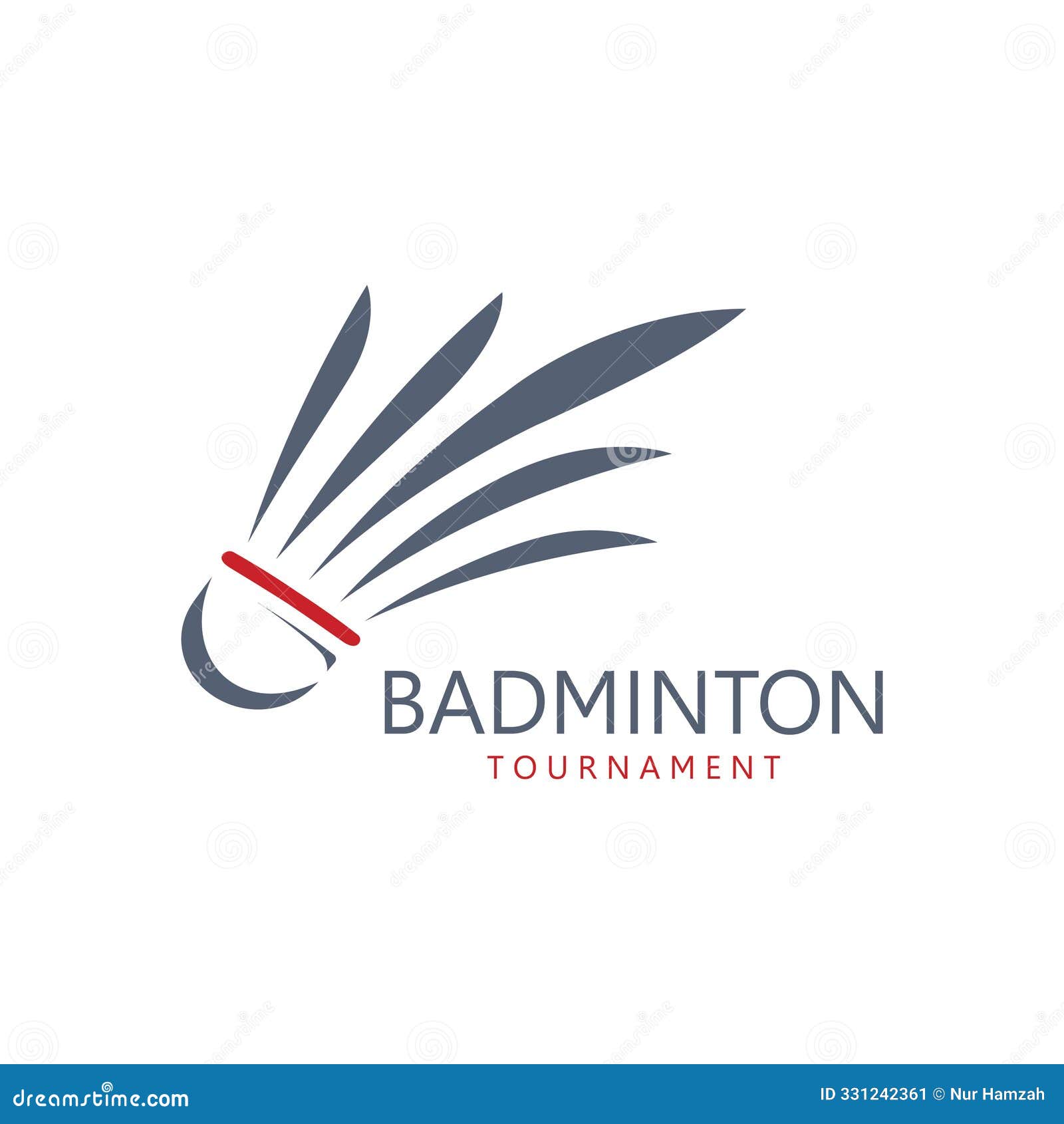 Simple Shuttlecock Design for Badminton Stock Illustration ...