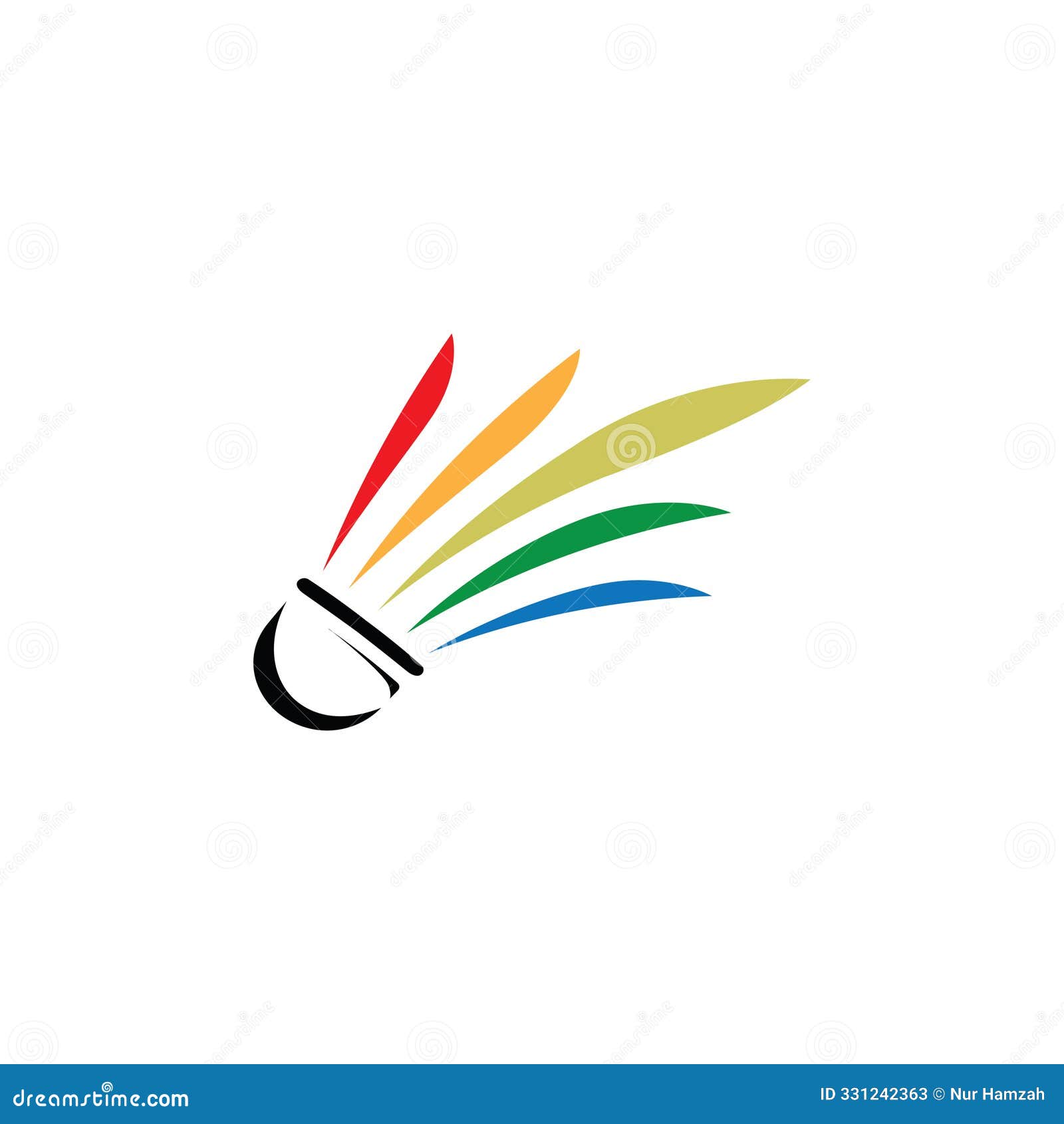 Simple Shuttlecock Design for Badminton Stock Illustration ...